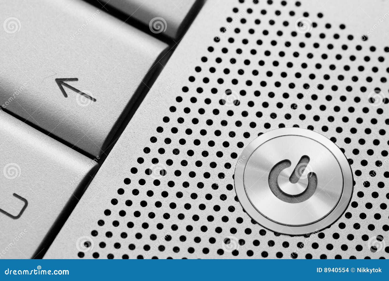 Silver power button stock photo. Image of futuristic, internet - 8940554