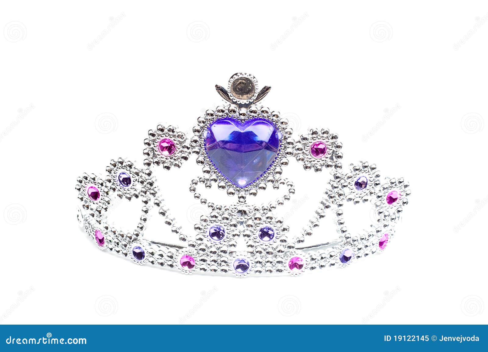 Silver Princess Crown Isolated Stock Image - Image of headwear, crystal ...