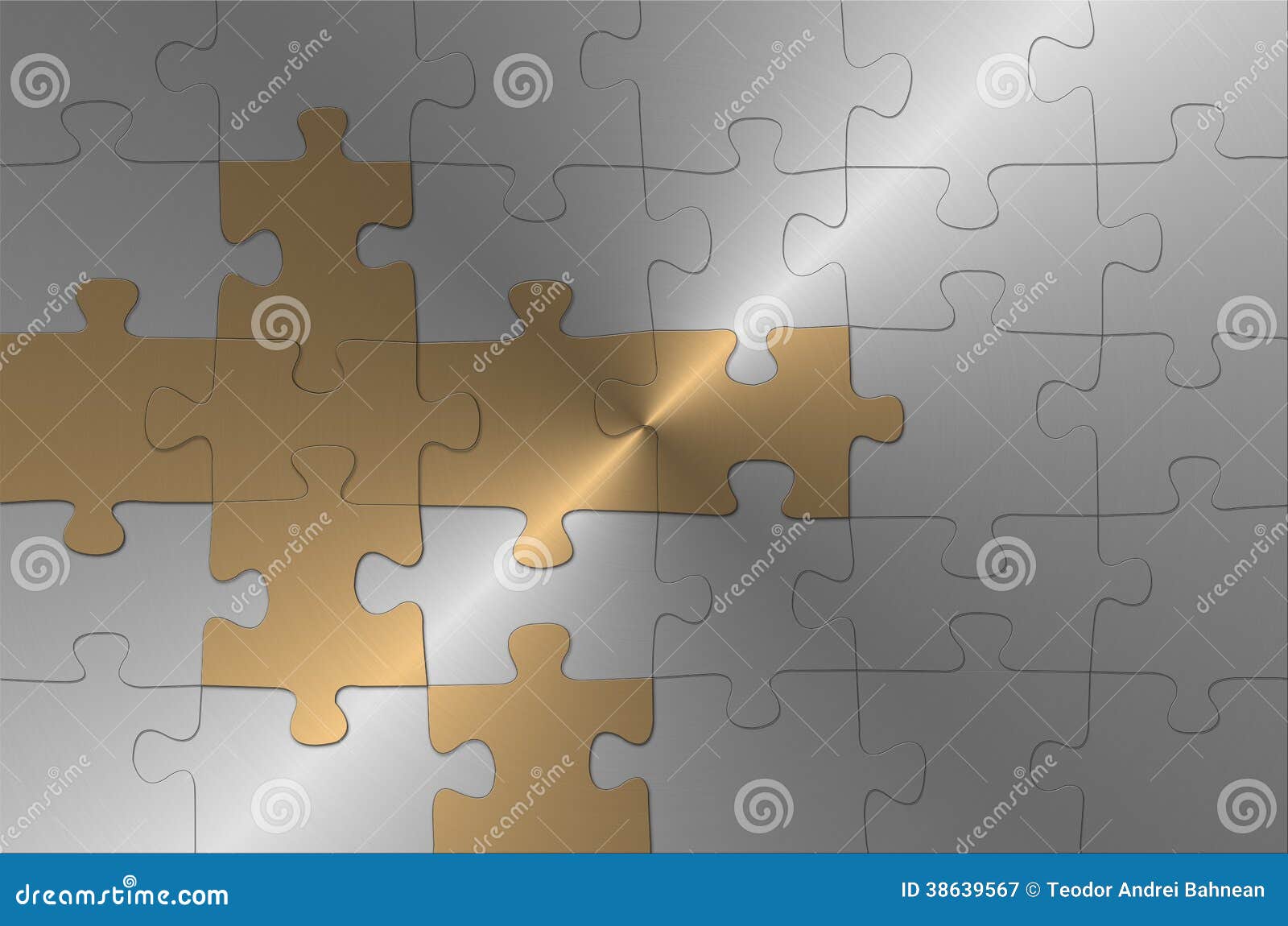 Silver Puzzle Stock Illustration | CartoonDealer.com #96500062