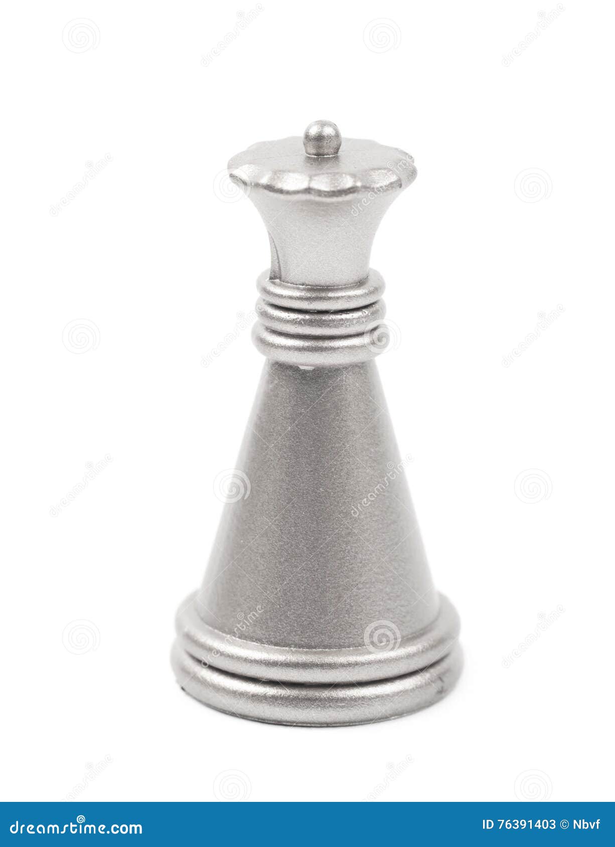 Silver Queen Chess Figure Isolated Stock Image - Image of design, metal ...