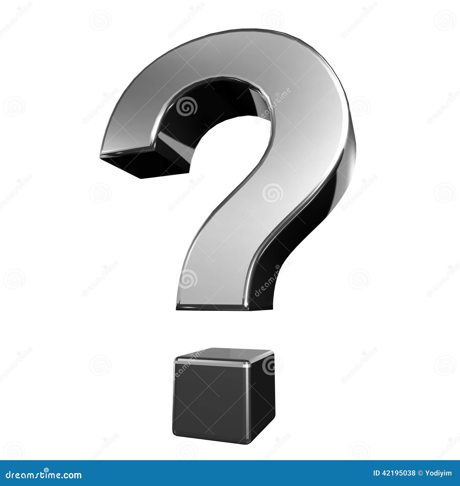 Silver Question Mark Stock Photography | CartoonDealer.com #42195038