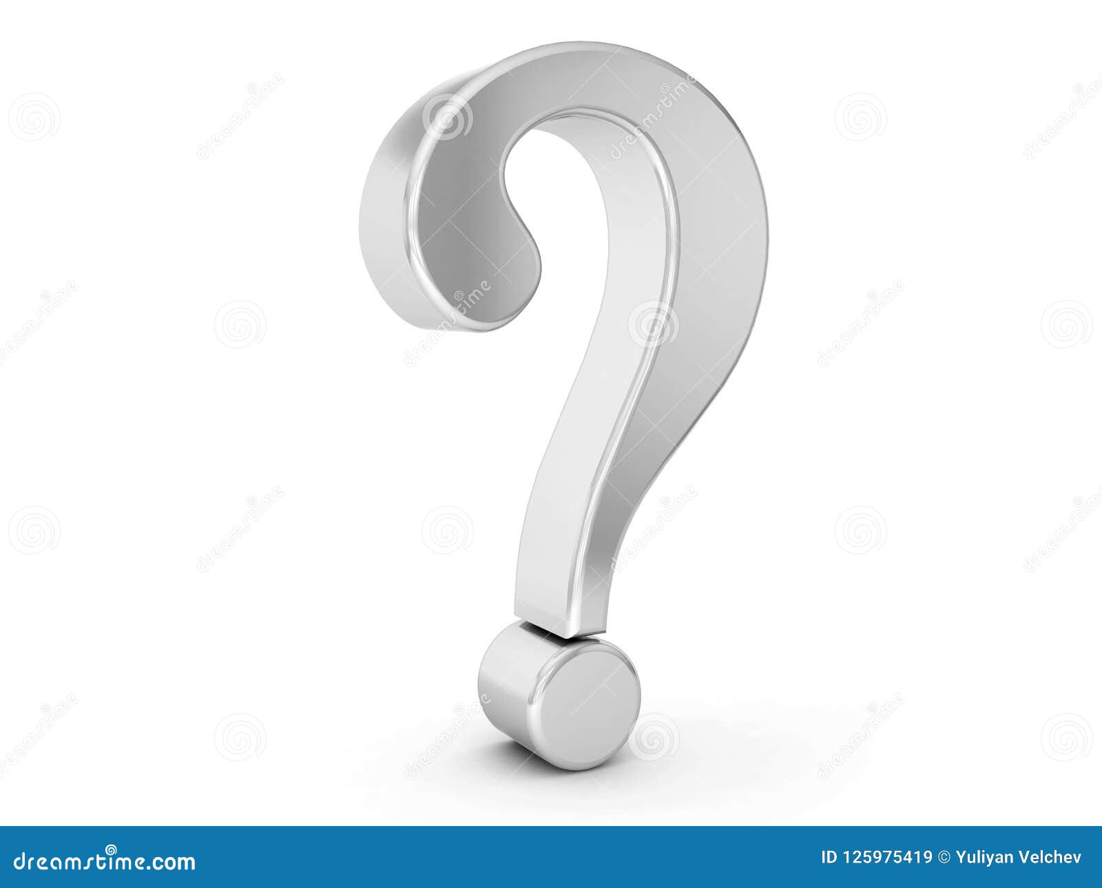 3d Silver Question Mark Royalty-Free Stock Image | CartoonDealer.com ...