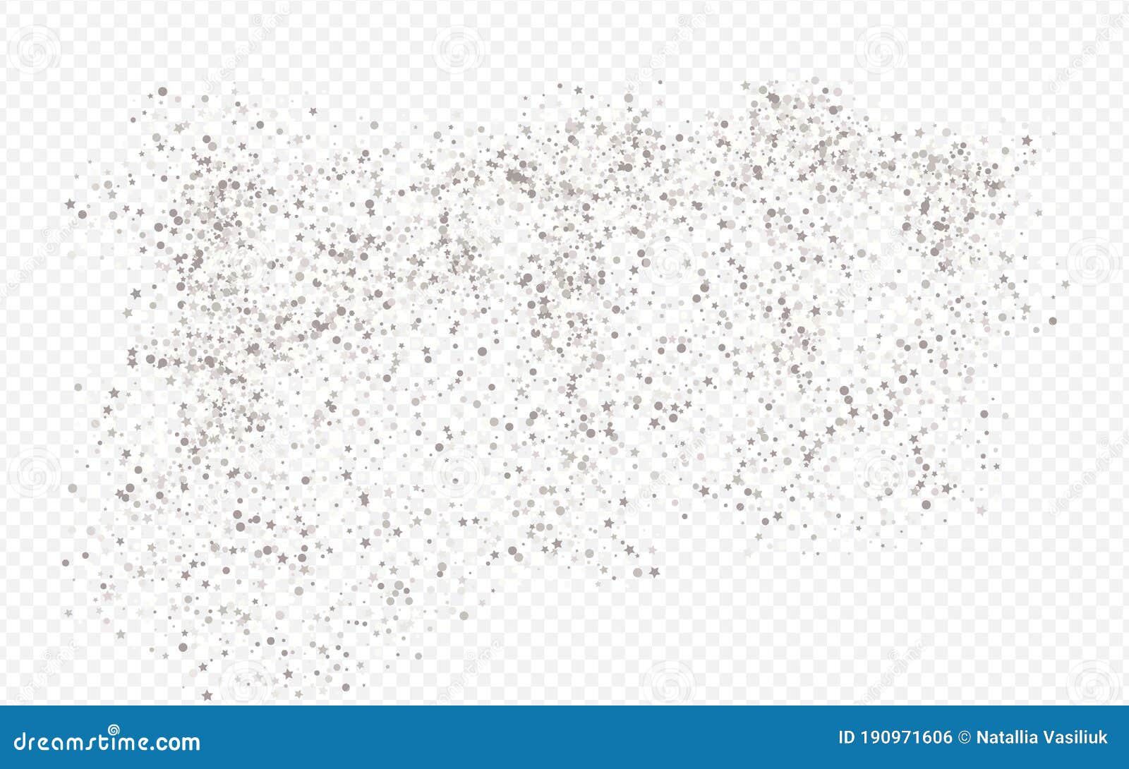 Silver Rain Vector Transparent Background. Light Stock Vector ...