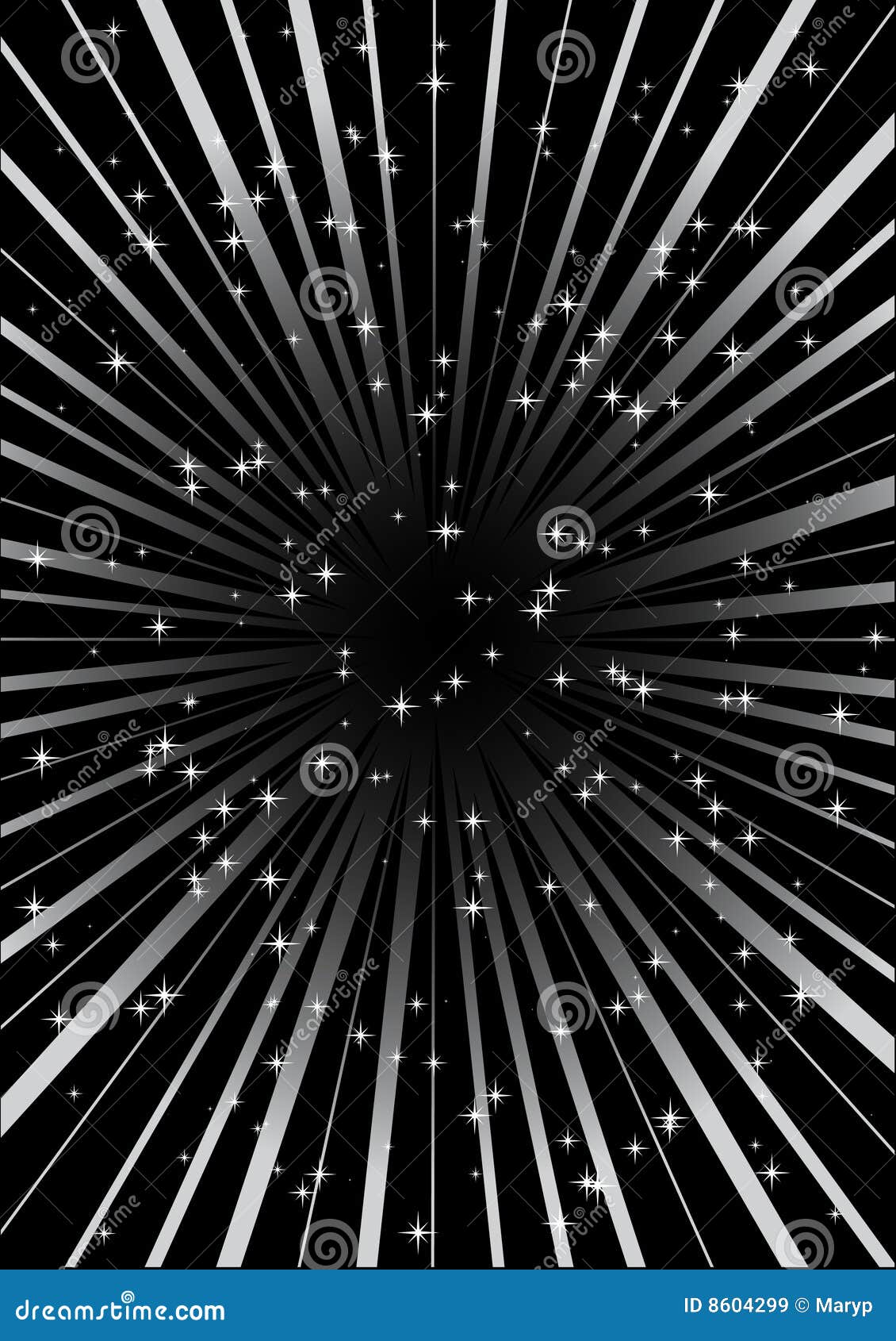 Silver rays stock vector. Illustration of shine, roundabout - 8604299