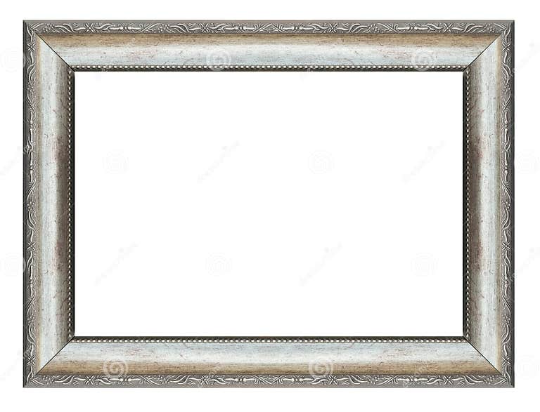 Silver rectangle frame stock image. Image of design - 121975391