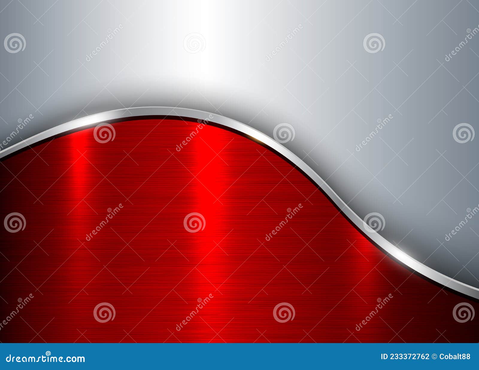 Silver Red Metallic Background, Sheet Metal Texture Stock Vector ...