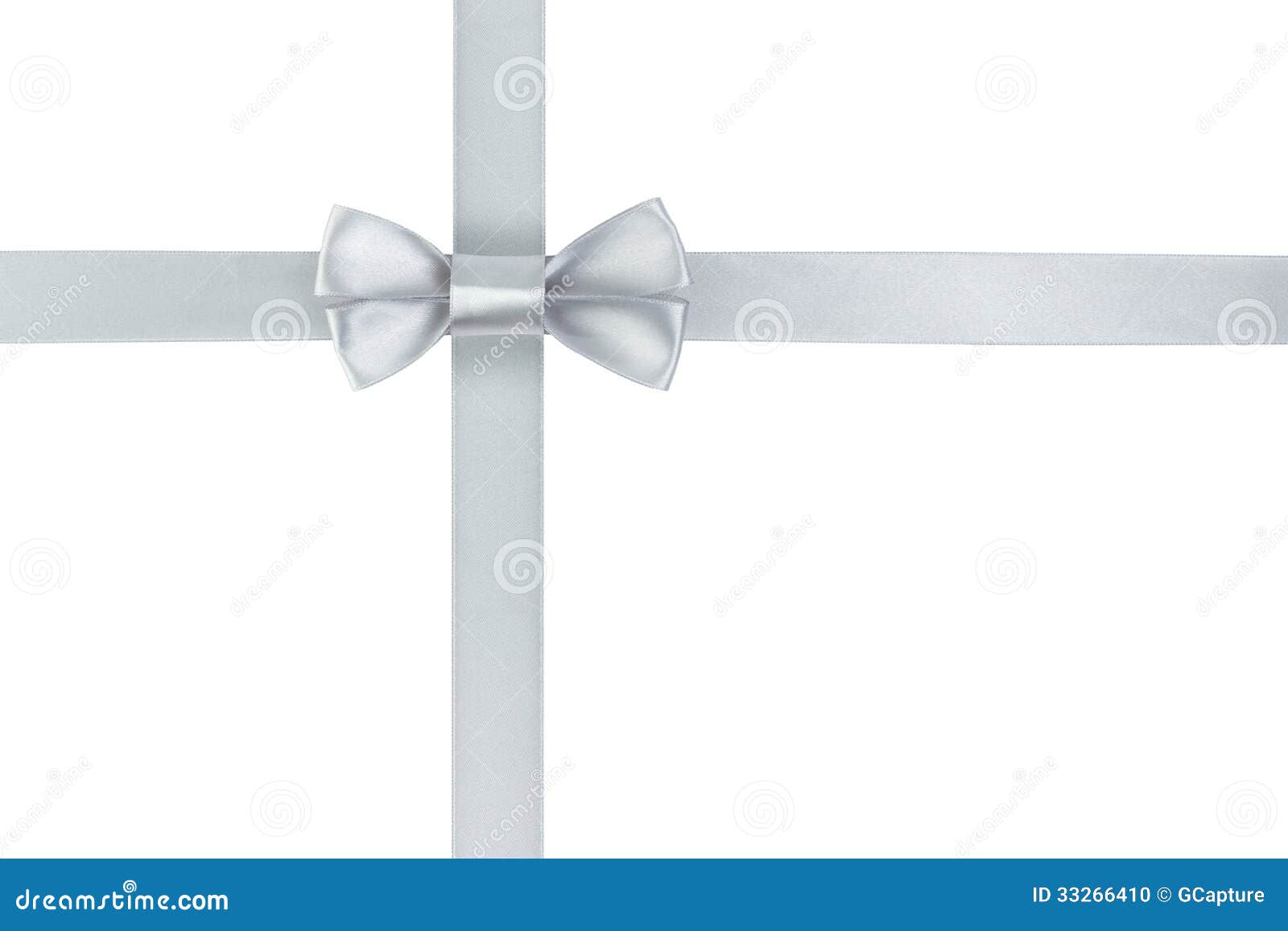 Silver Ribbon Bow Composition Stock Photo - Image of shiny, composition ...