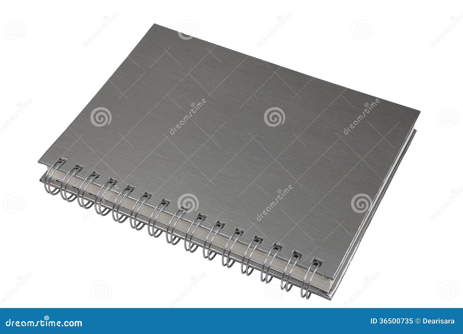 Silver Ring Binding Book Isolated on White Stock Image - Image of group ...