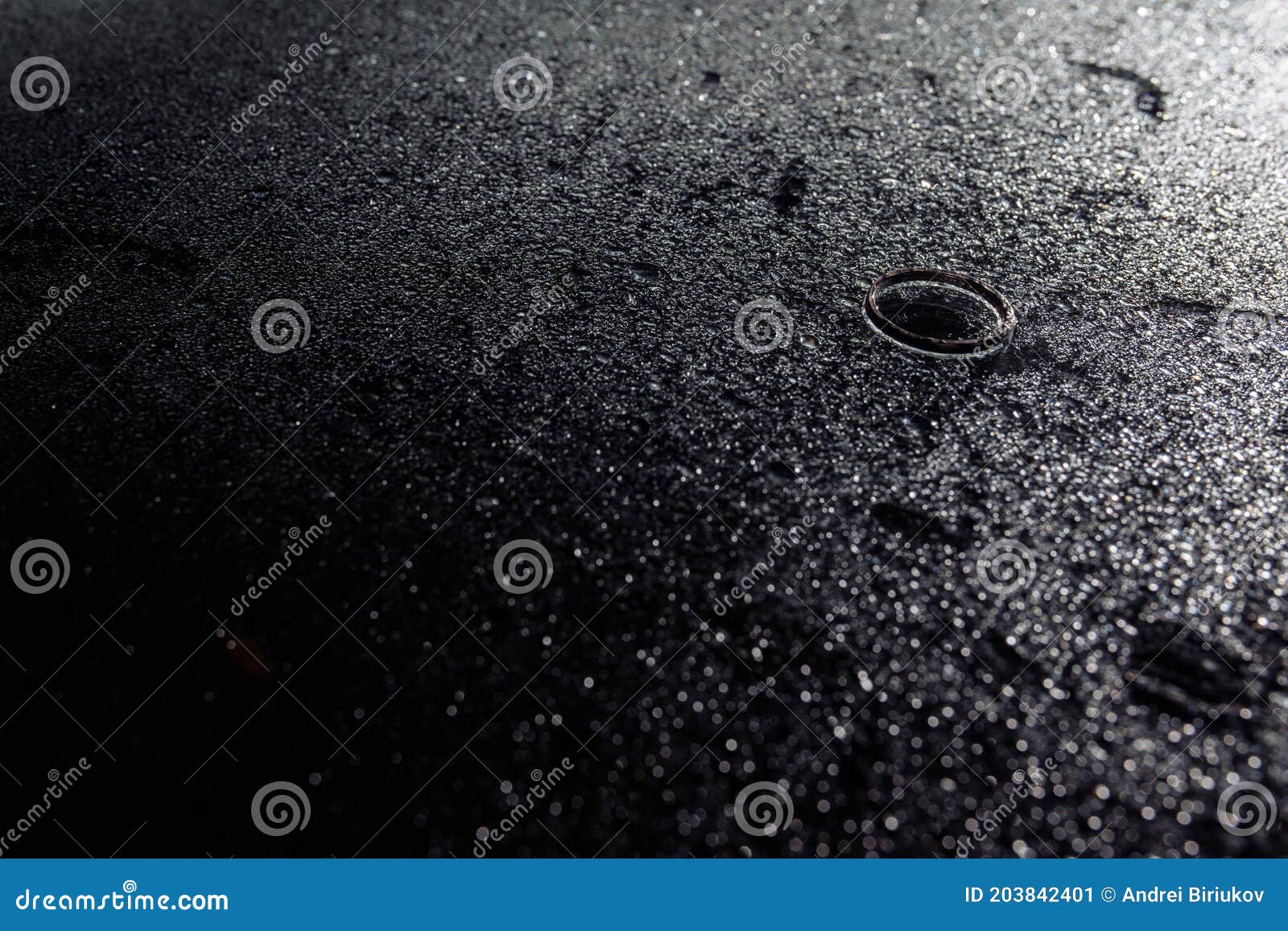 Silver ring stock image. Image of water, blur, desk - 203842401