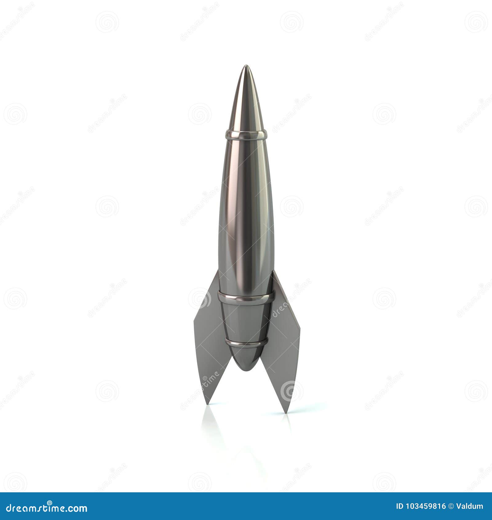 Silver rocket icon stock illustration. Illustration of future - 103459816