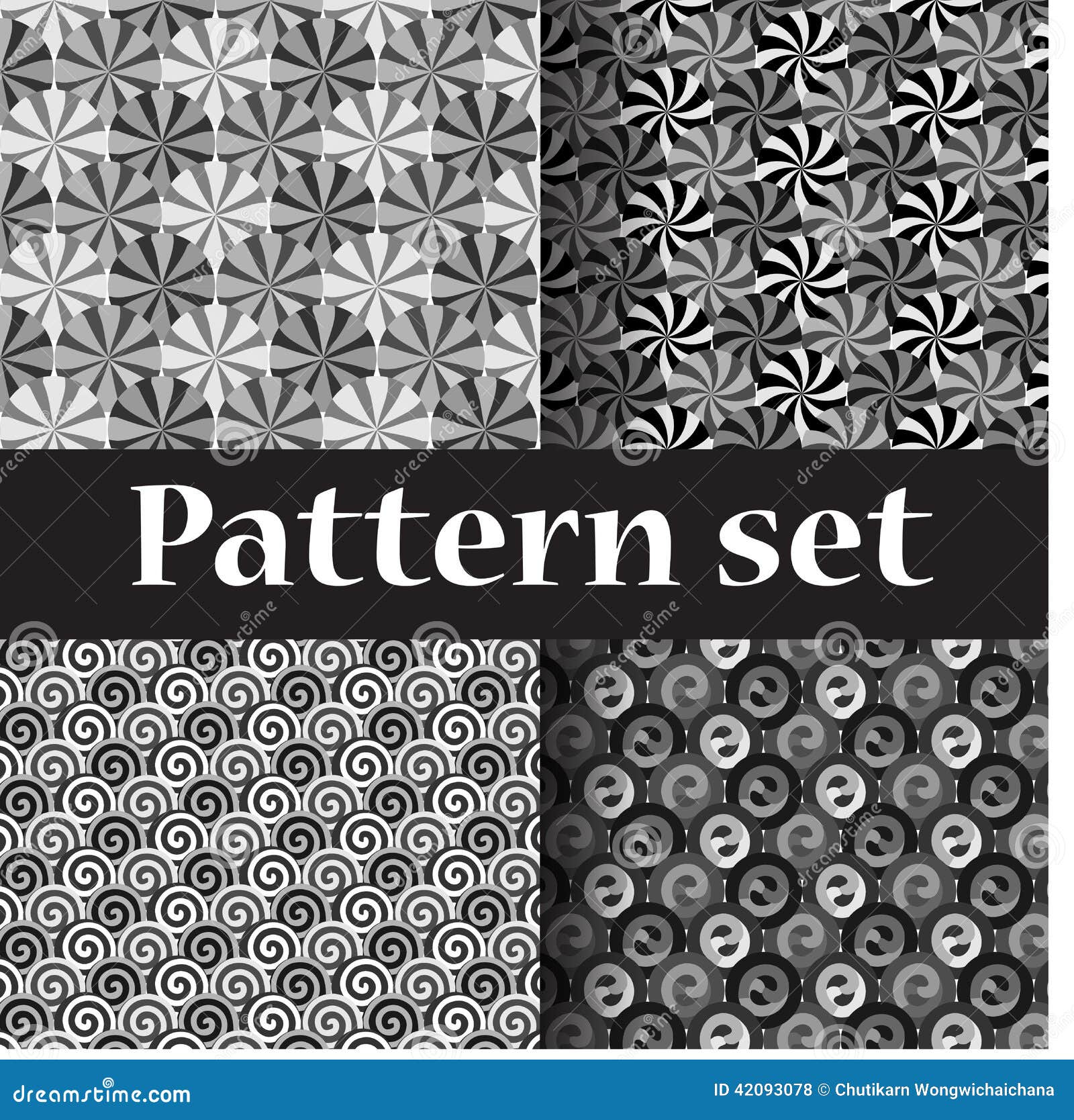 Silver roll pattern stock vector. Illustration of drawing - 42093078