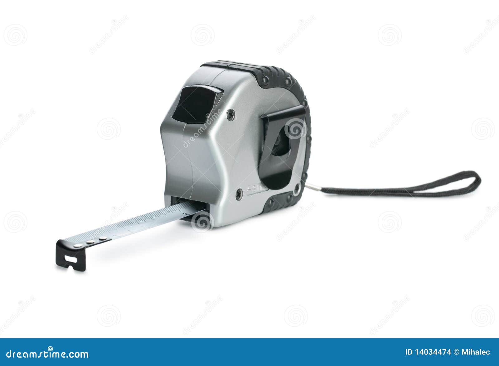 Silver Roll-up Tape Measure Stock Photo - Image of roll, equipment ...