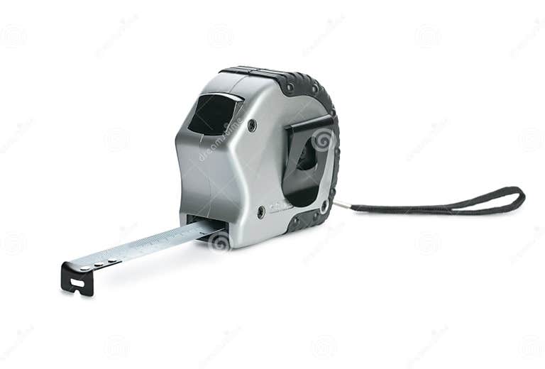 Silver Roll-up Tape Measure Stock Photo - Image of roll, equipment ...