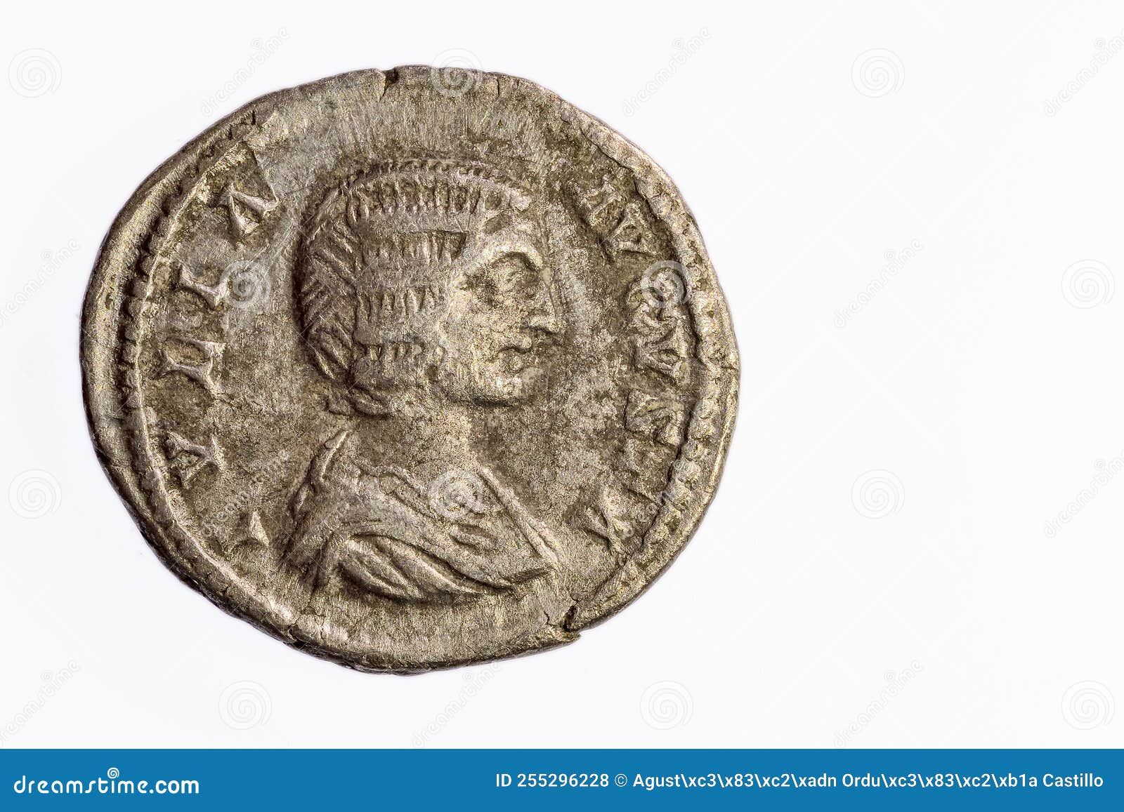 Silver Roman Denarius of Empress Julia Stock Photo - Image of empire ...