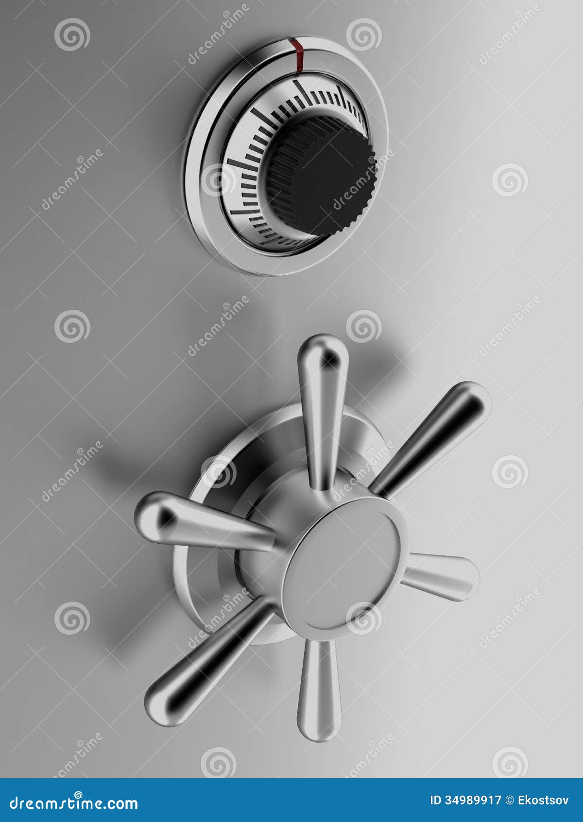 Safe Handle Wheel - Vault Door Of Strongbox Rotary Valve Cartoon Vector ...