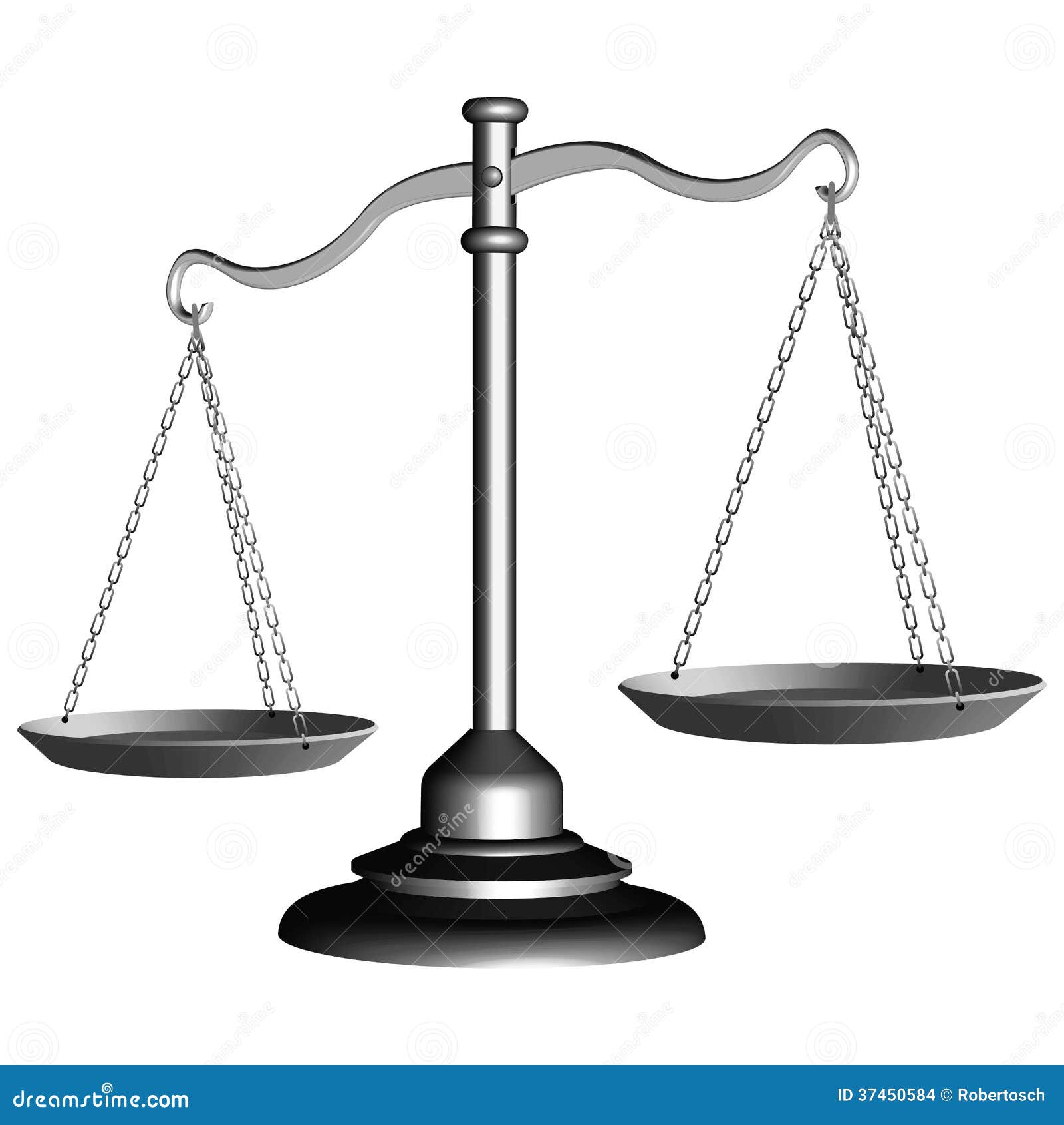 Silver scale of justice stock vector. Illustration of chrome - 37450584