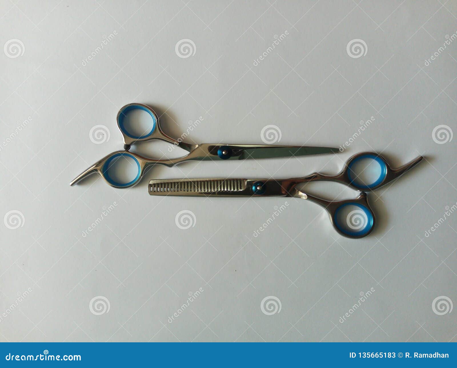Silver Scissors stock image. Image of scissors, background - 135665183