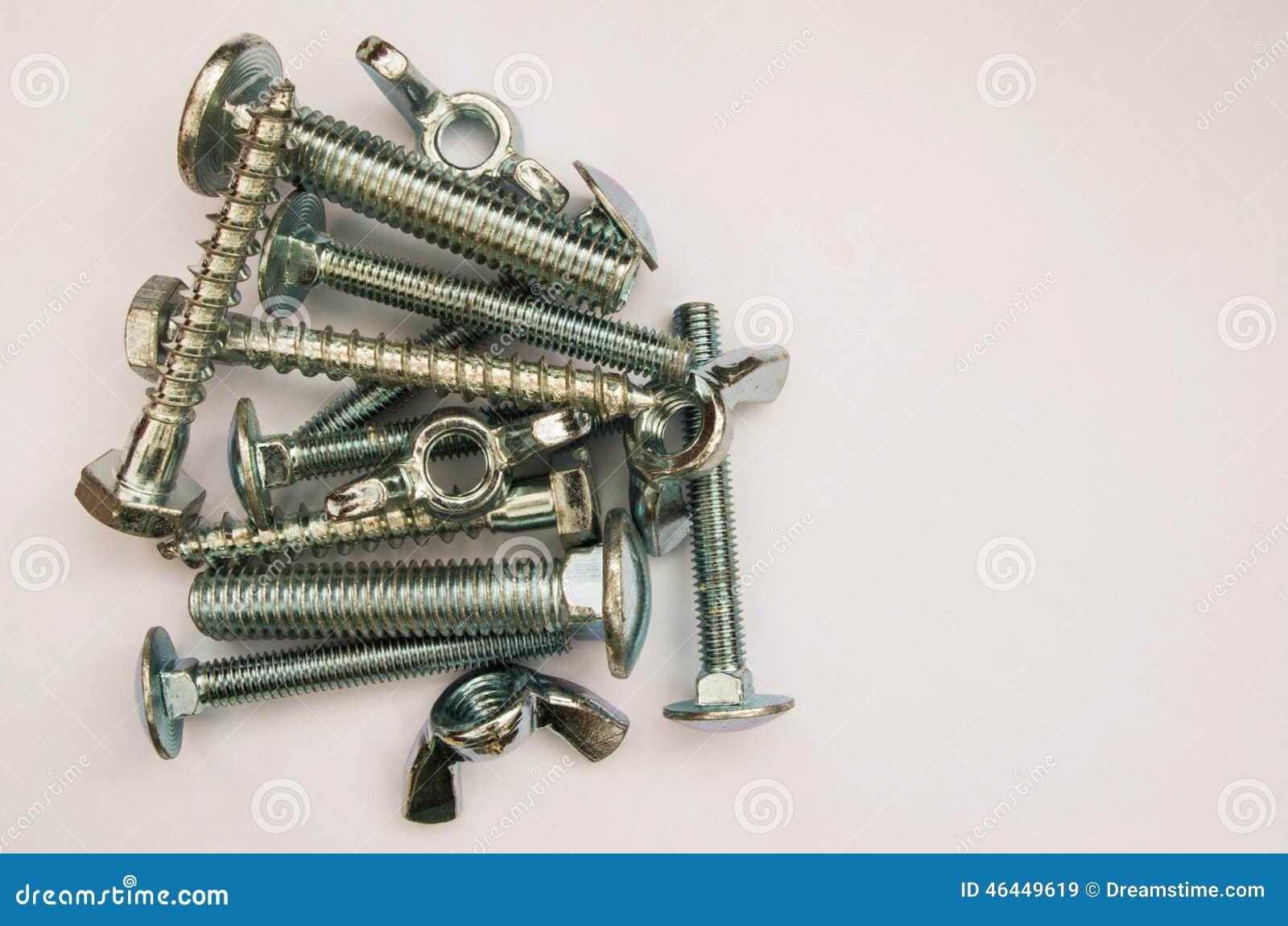 Silver Screws stock image. Image of hardware, metallic - 46449619