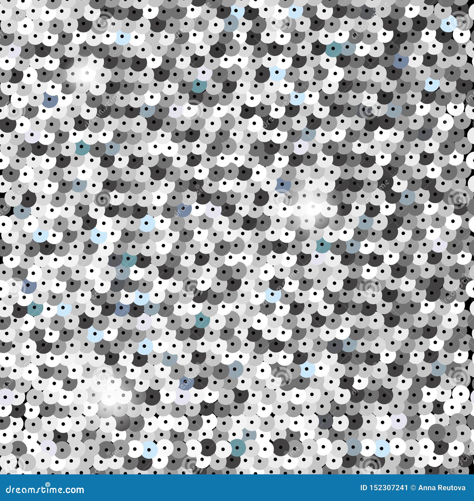 Silver Sequins. Luxury Texture, Glisten Paillettes. Stock Vector ...