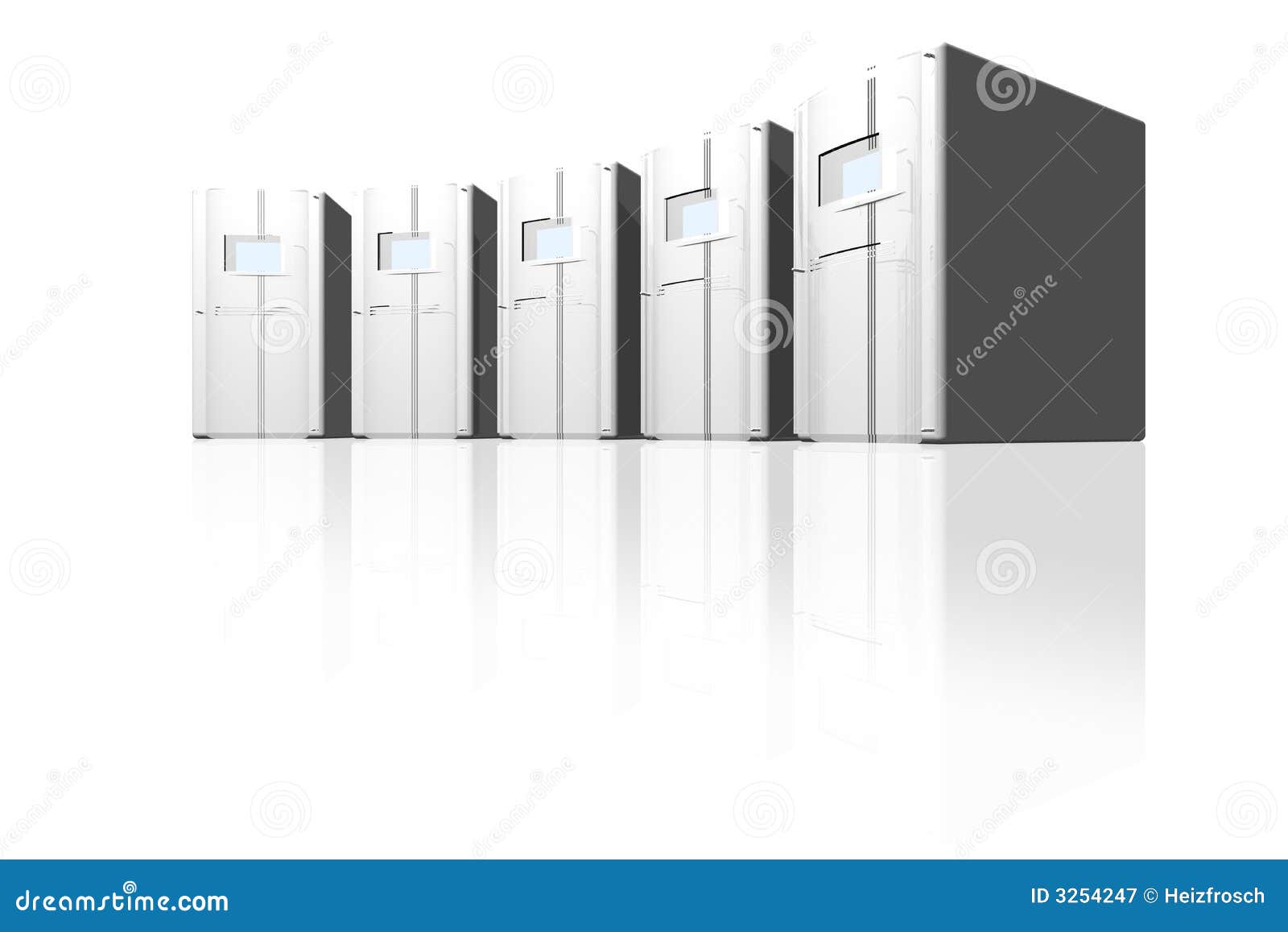Silver servers in a circle stock illustration. Illustration of server ...