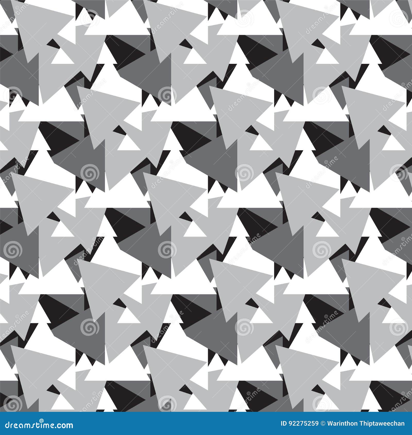 Silver Shade Triangle Overlap Abstract Pattern Background Stock Vector ...