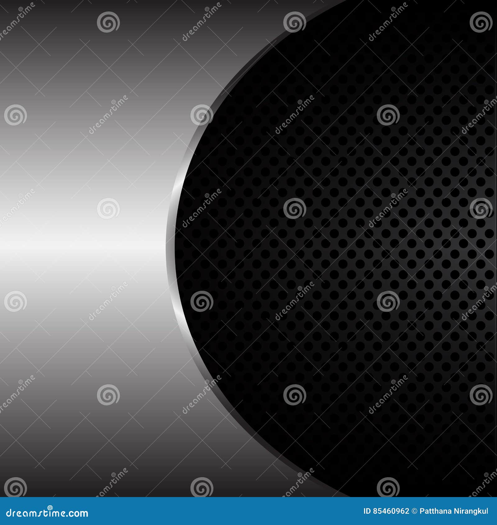 Silver Shape Curve and Black Circle Mesh Design Luxury Modern ...