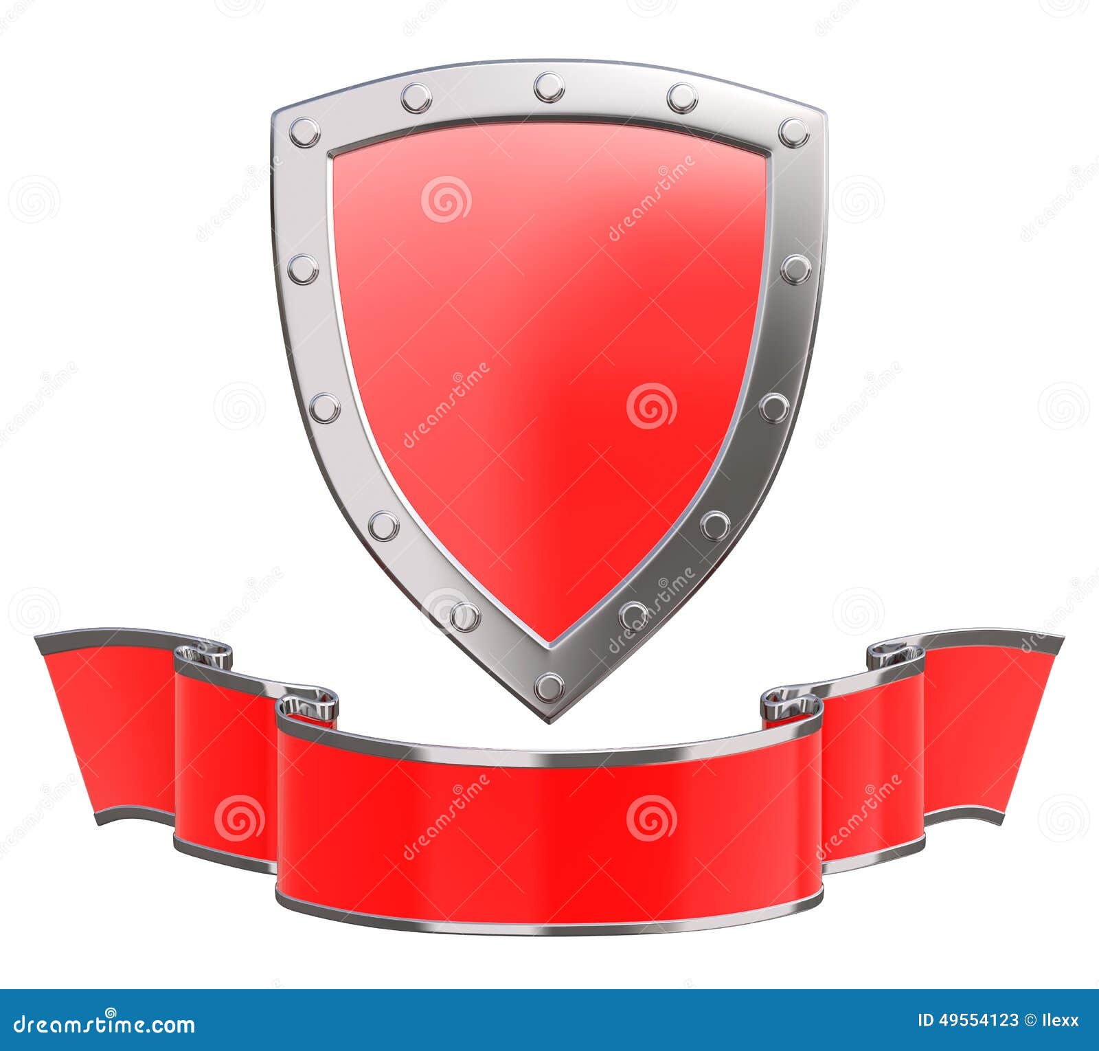Shield Ribbon Letter D Cartoon Vector | CartoonDealer.com #87580373