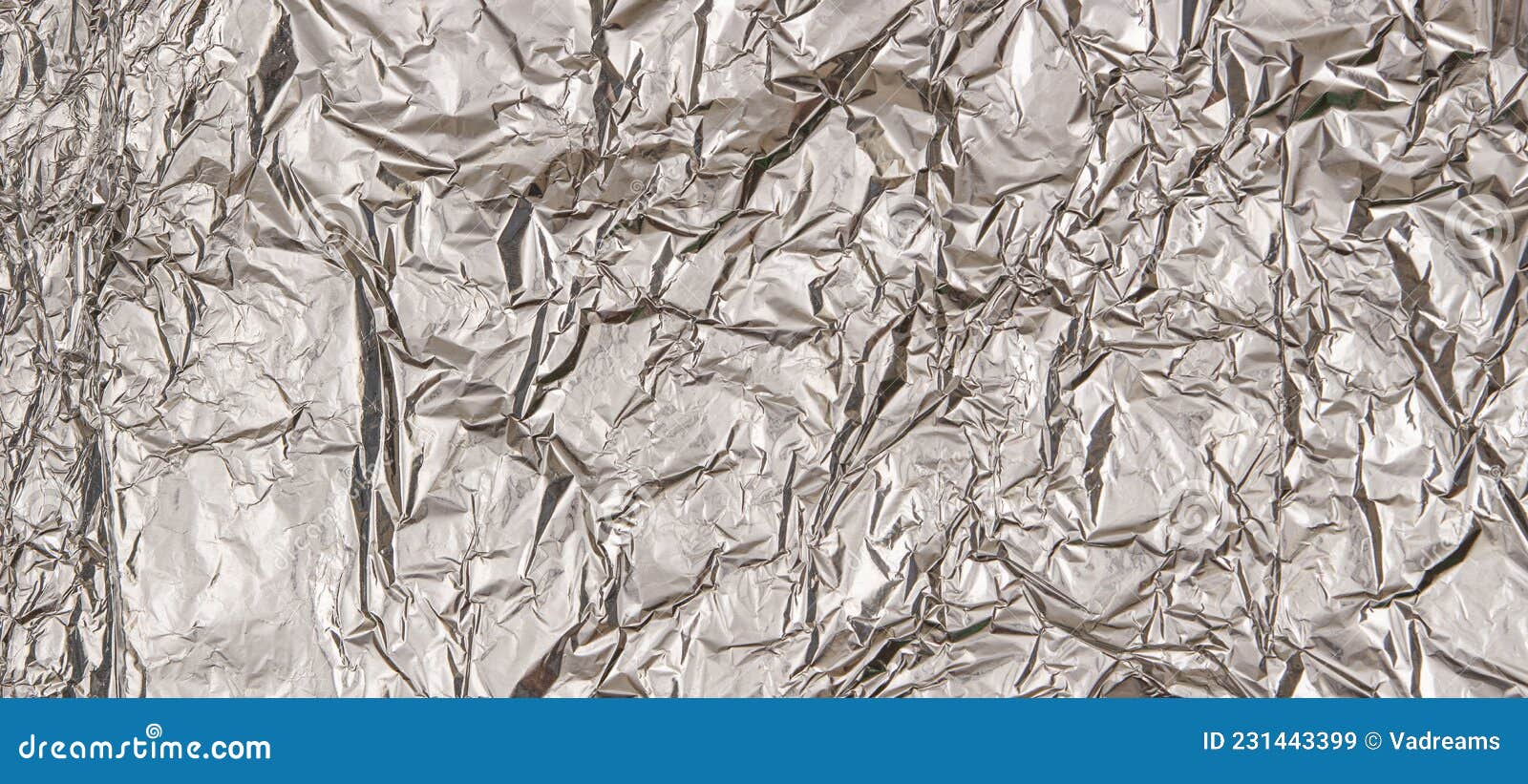 Silver Shiny Crumpled Foil Texture Background. Top View Stock Image ...