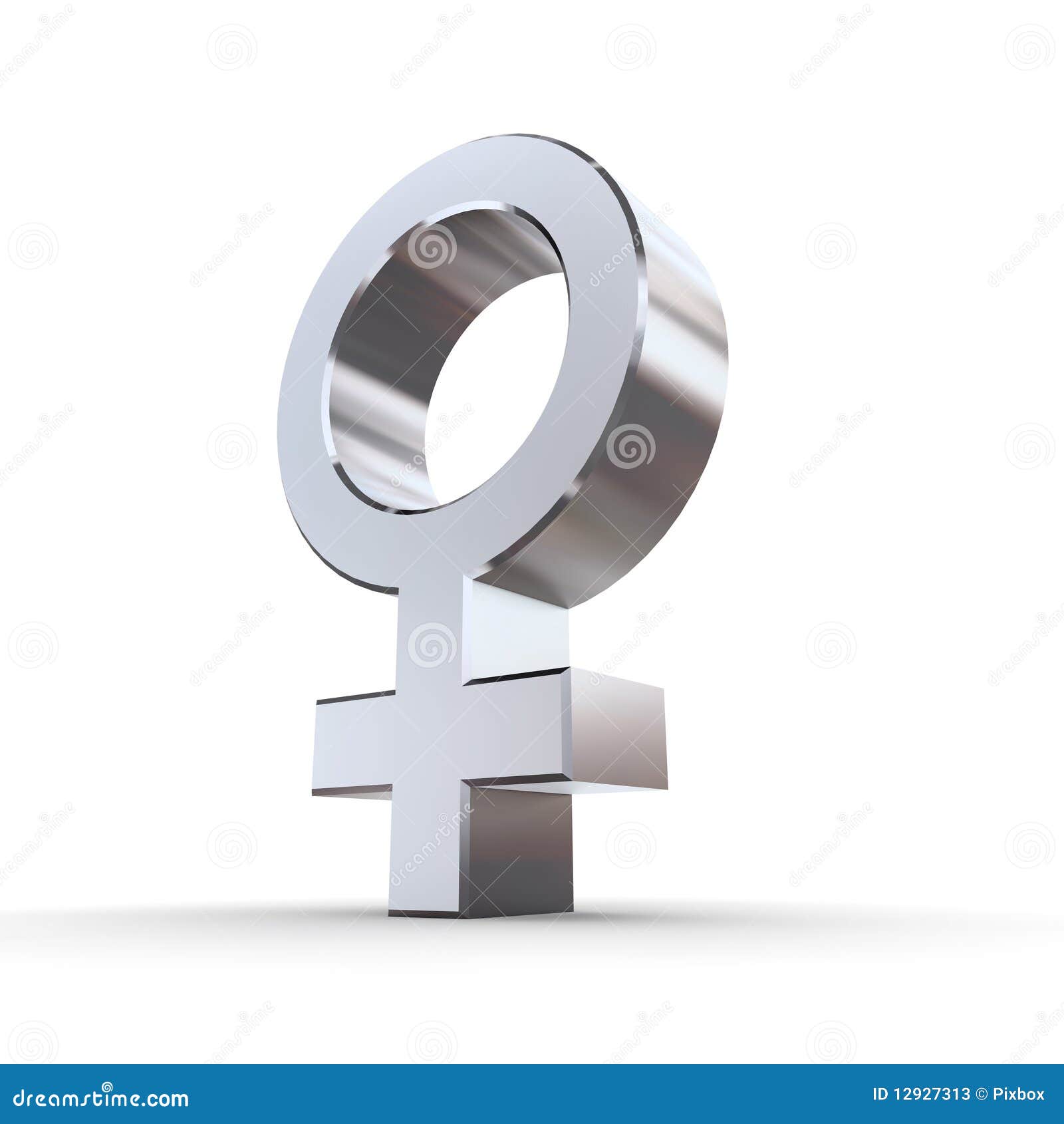 Silver Shiny Female Symbol stock illustration. Illustration of massive ...
