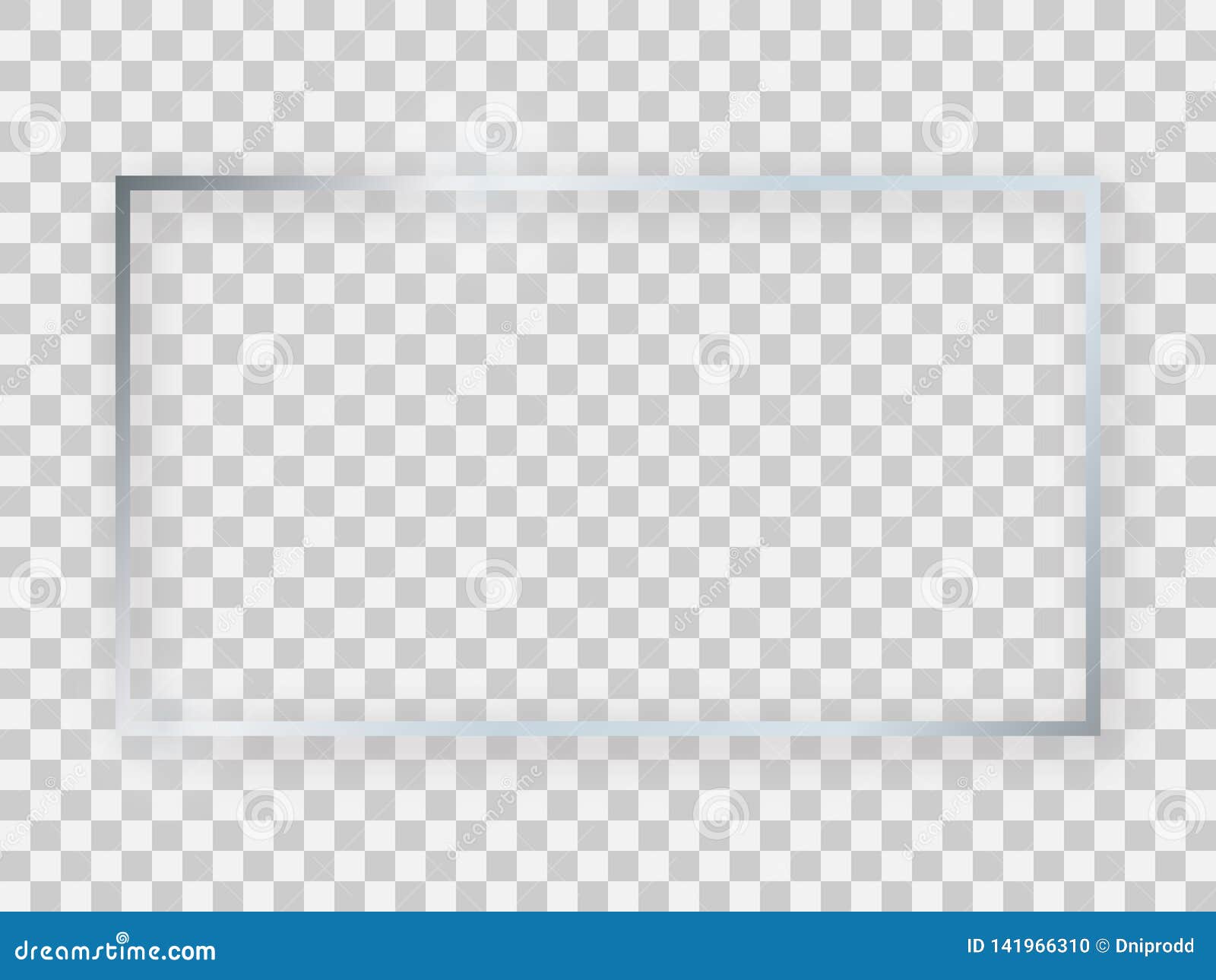 Silver Shiny 16x9 Rectangular Frame Stock Vector - Illustration of ...