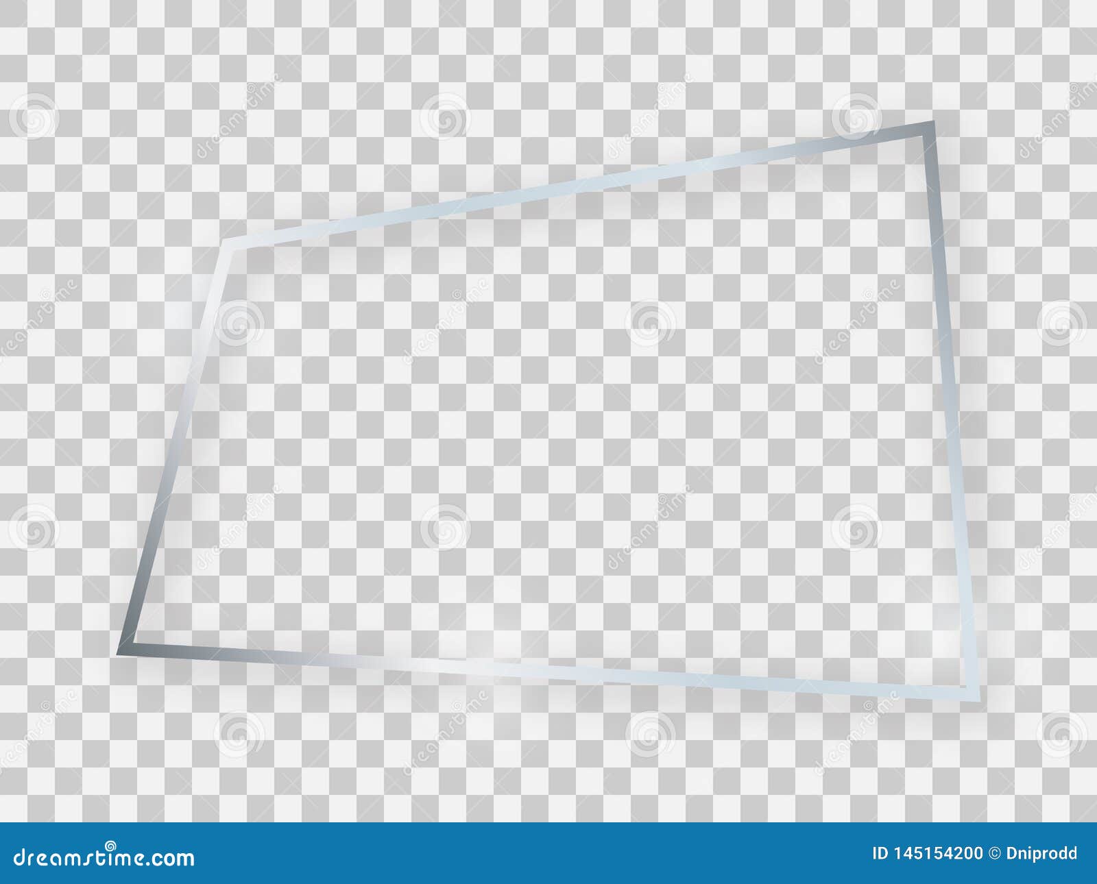 Silver Shiny Rectangular Frame Stock Vector - Illustration of graphic ...