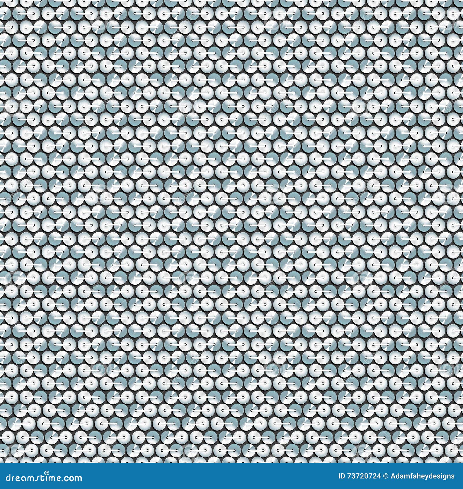 Silver Shiny Sequins with Stitching Seamless Pattern Stock Vector ...