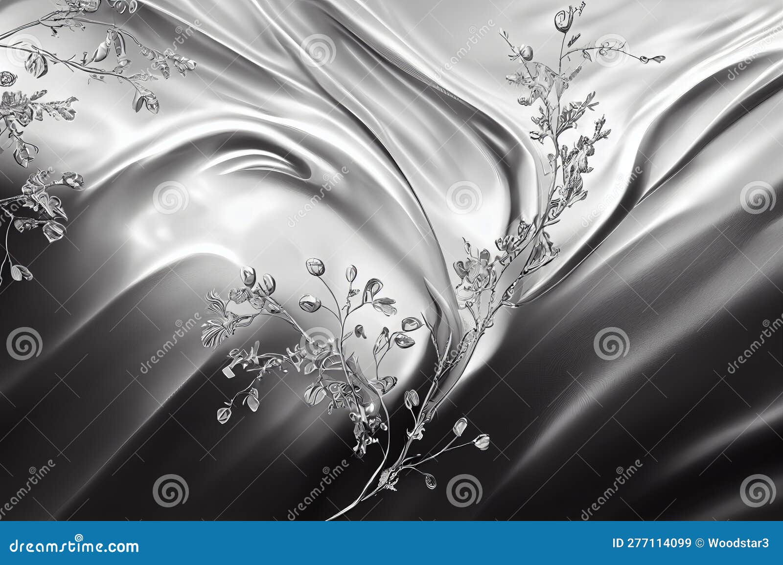 Silver Silk Atlas Fabric. Luxury Texture for Wallpaper Stock ...