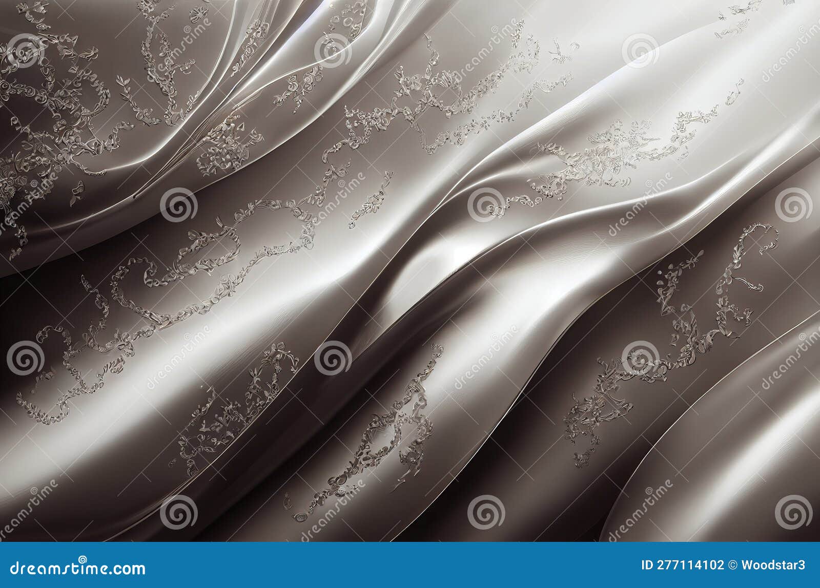 Silver Silk Atlas Fabric. Luxury Texture for Wallpaper Stock ...