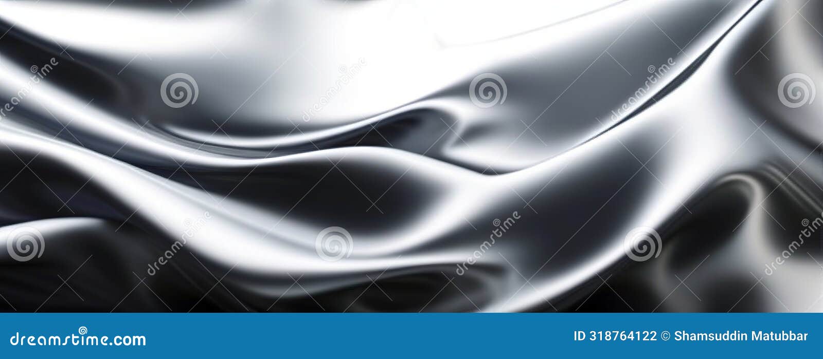 Silver Silk Wavy Background Design Stock Illustration - Illustration of ...