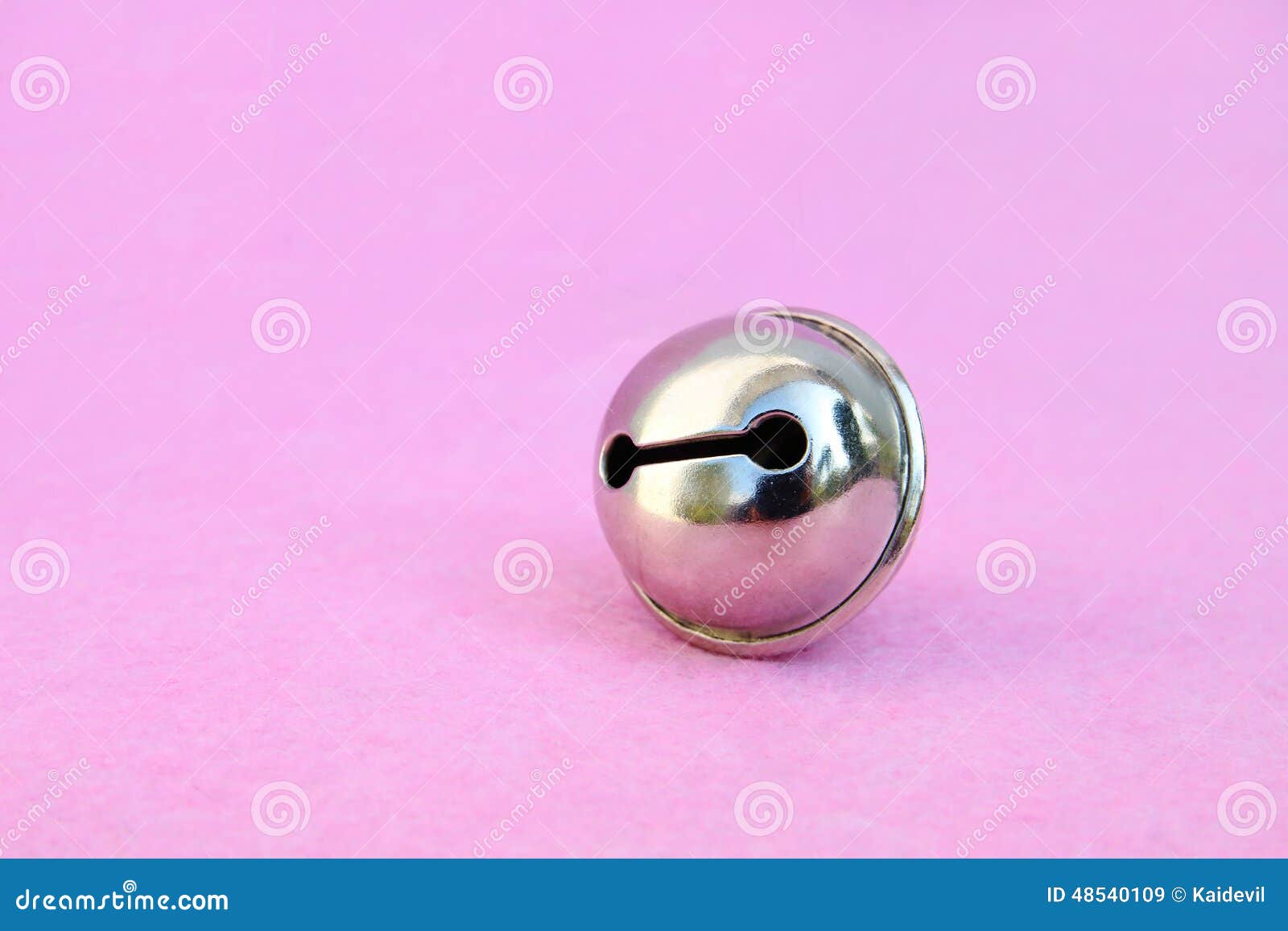 Silver small bell stock image. Image of decoration, holiday - 48540109