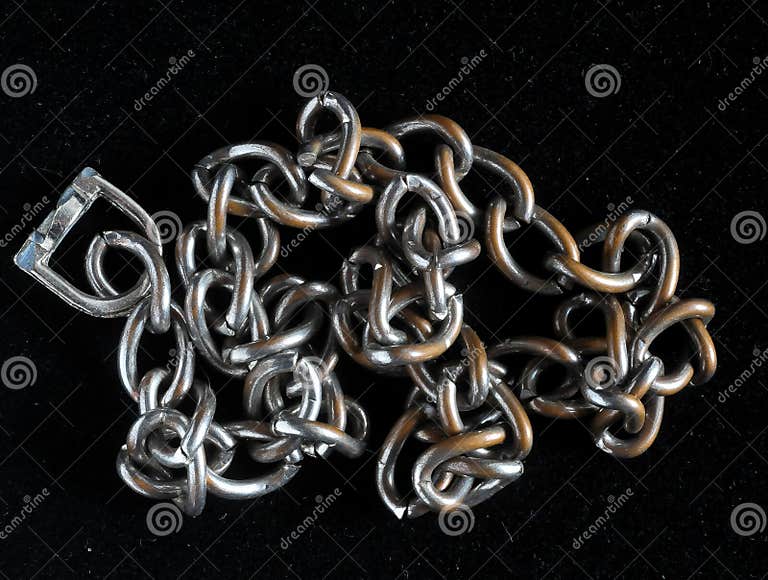 Silver Chain Texture stock image. Image of metal, silver - 247035279