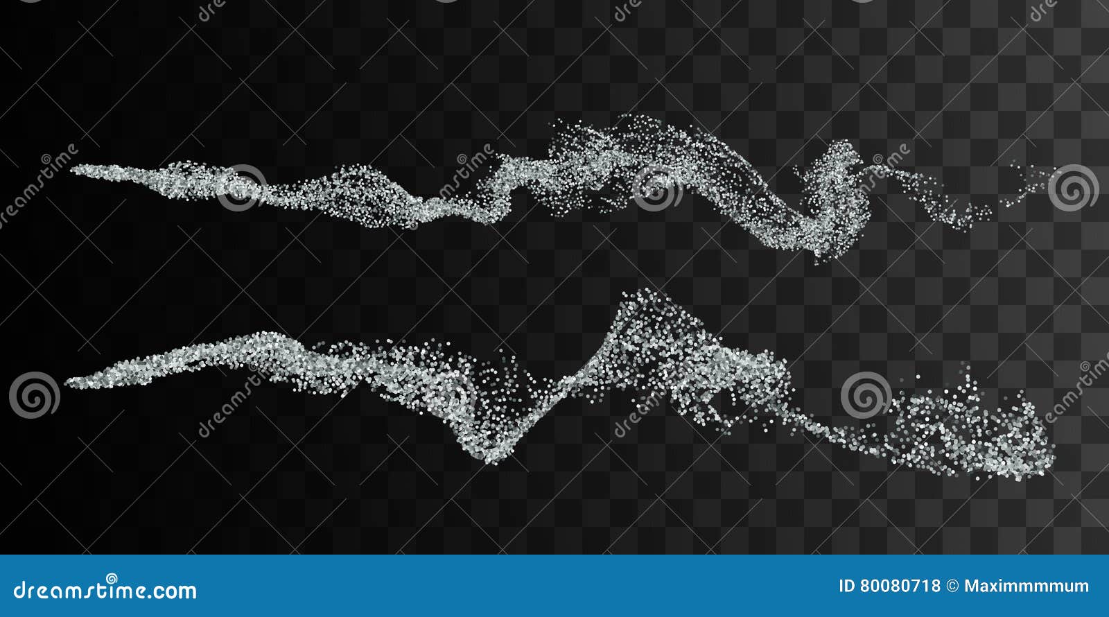 Silver smoke imitation. stock vector. Illustration of abstract - 80080718