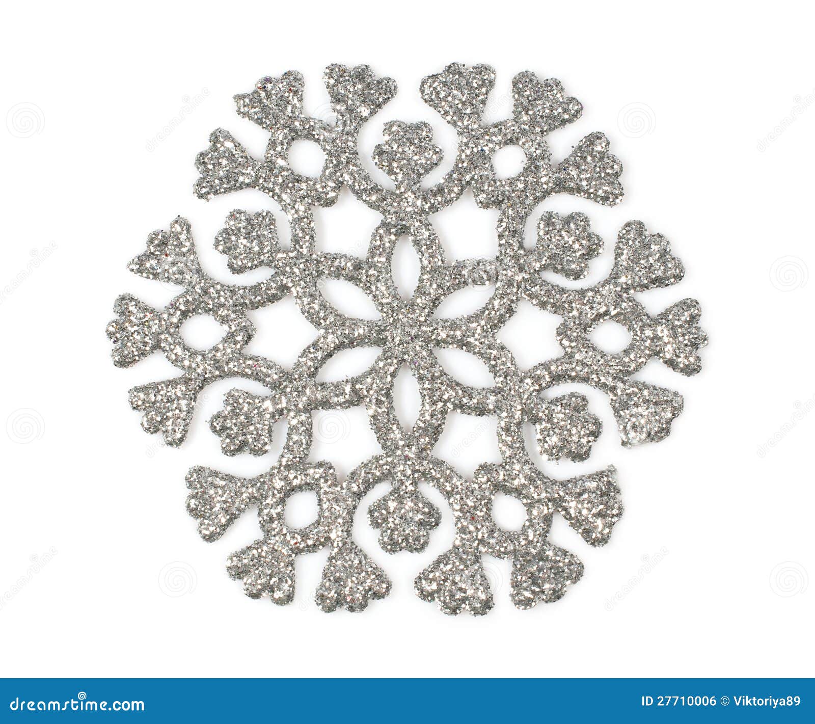 Silver snowflake stock photo. Image of seasonal, decorative - 27710006