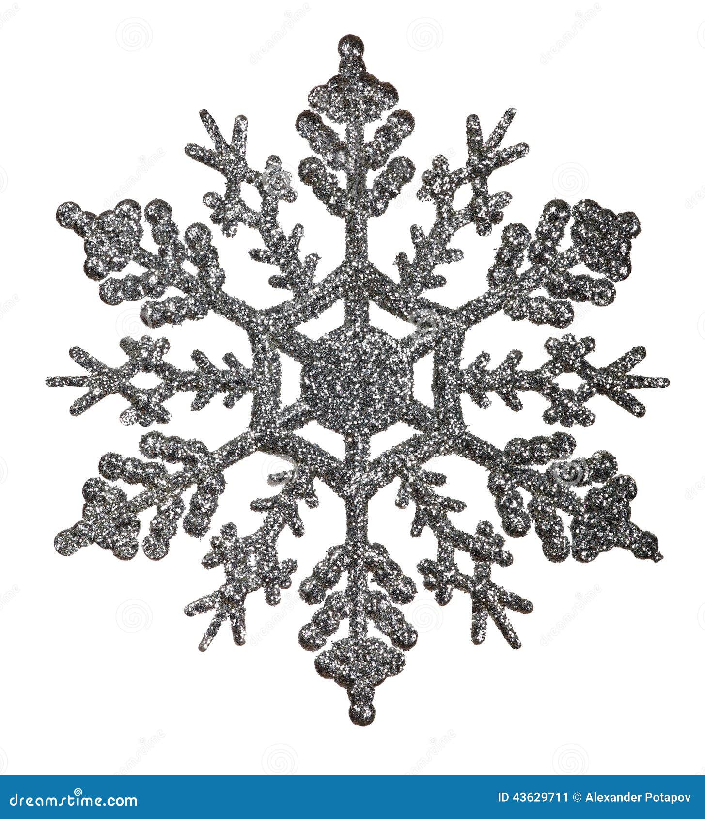 Silver Snowflake Royalty-Free Stock Photography | CartoonDealer.com ...