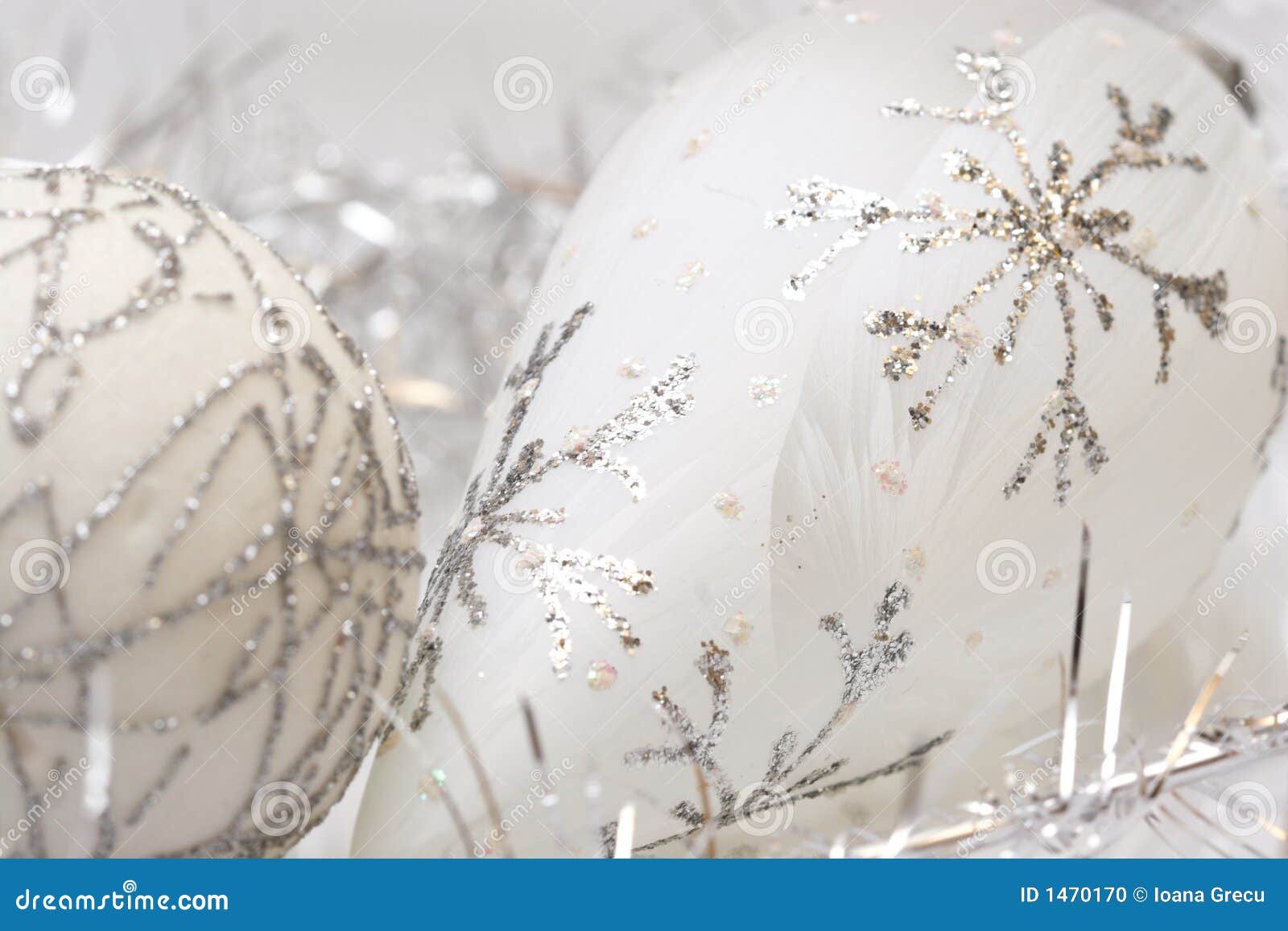Silver snowflakes stock photo. Image of december, cold - 1470170