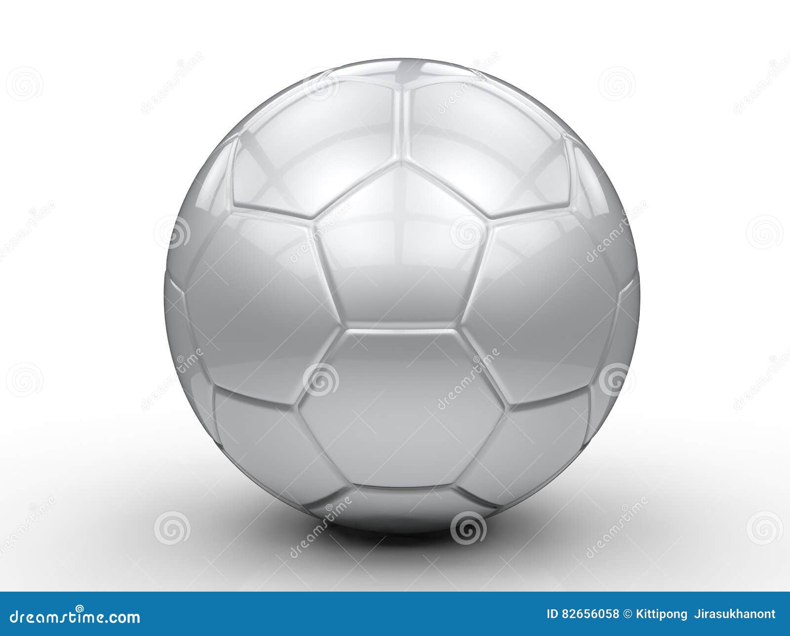 Silver soccer ball stock photo. Image of football, ball - 82656058