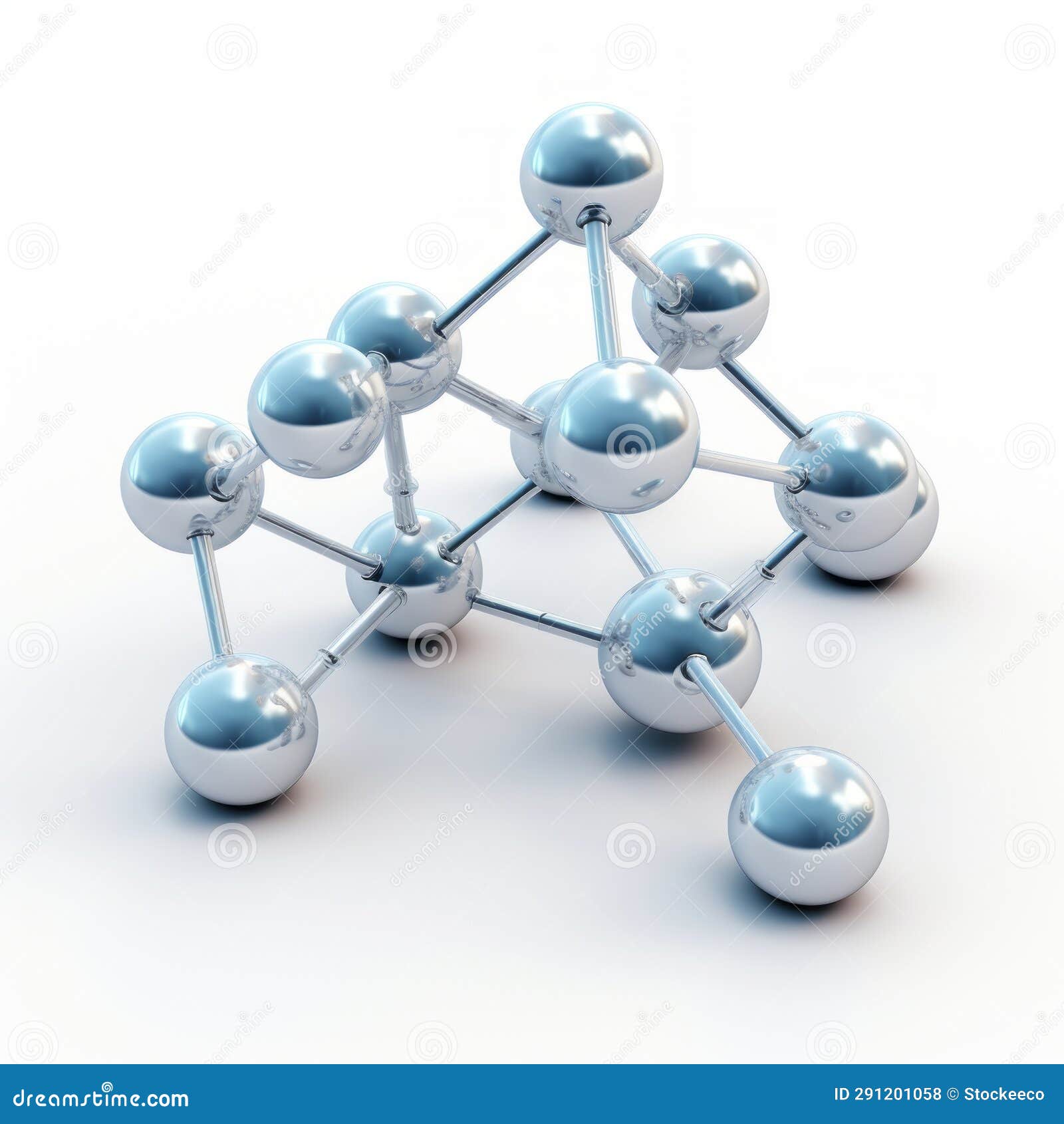 Silver Chloride Molecule 3d, Molecular Structure, Ball And Stick Model ...