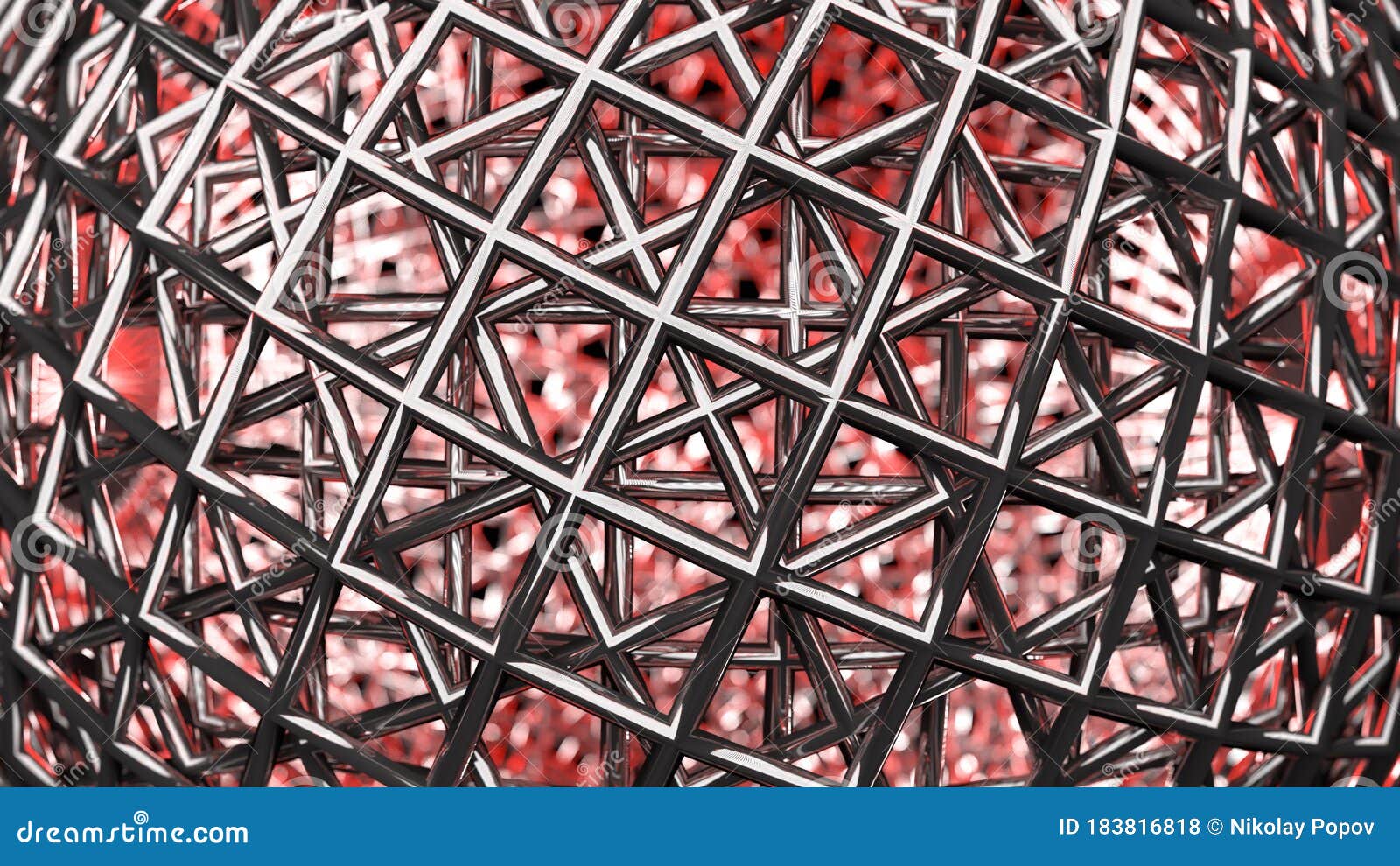 Silver spherical frame stock photo. Image of grill, grille - 183816818