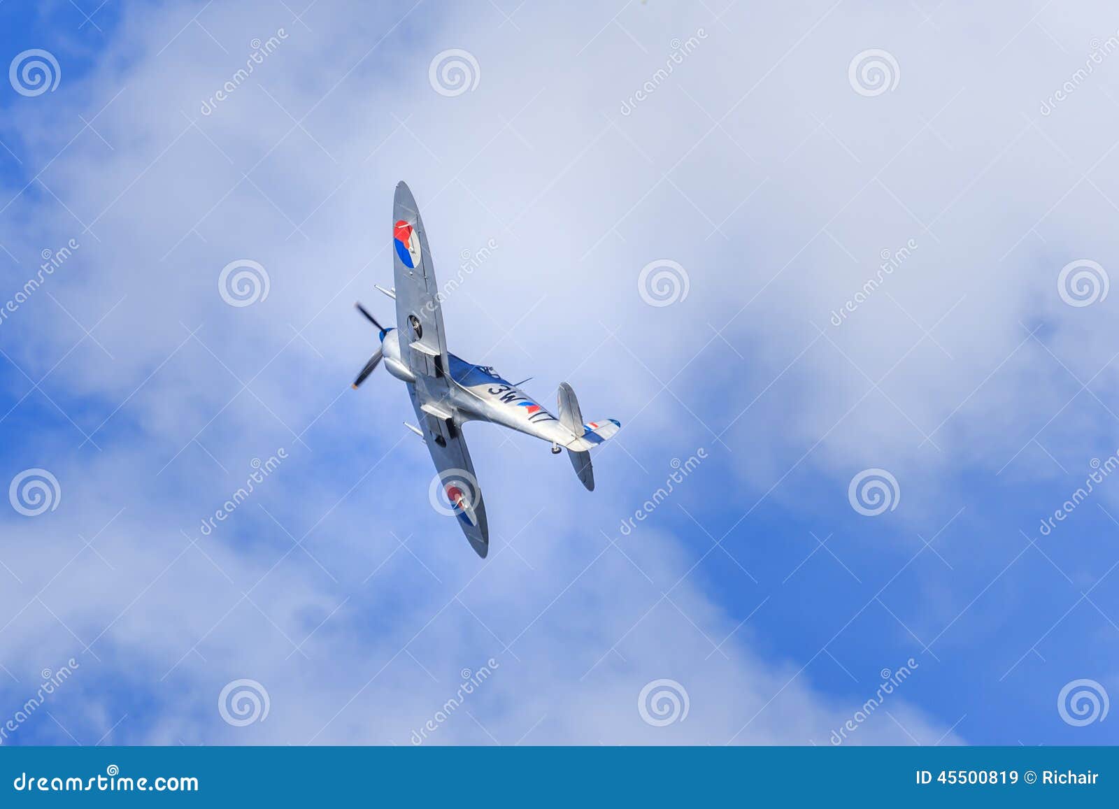 Silver Spitfire editorial stock image. Image of legendary - 45500819
