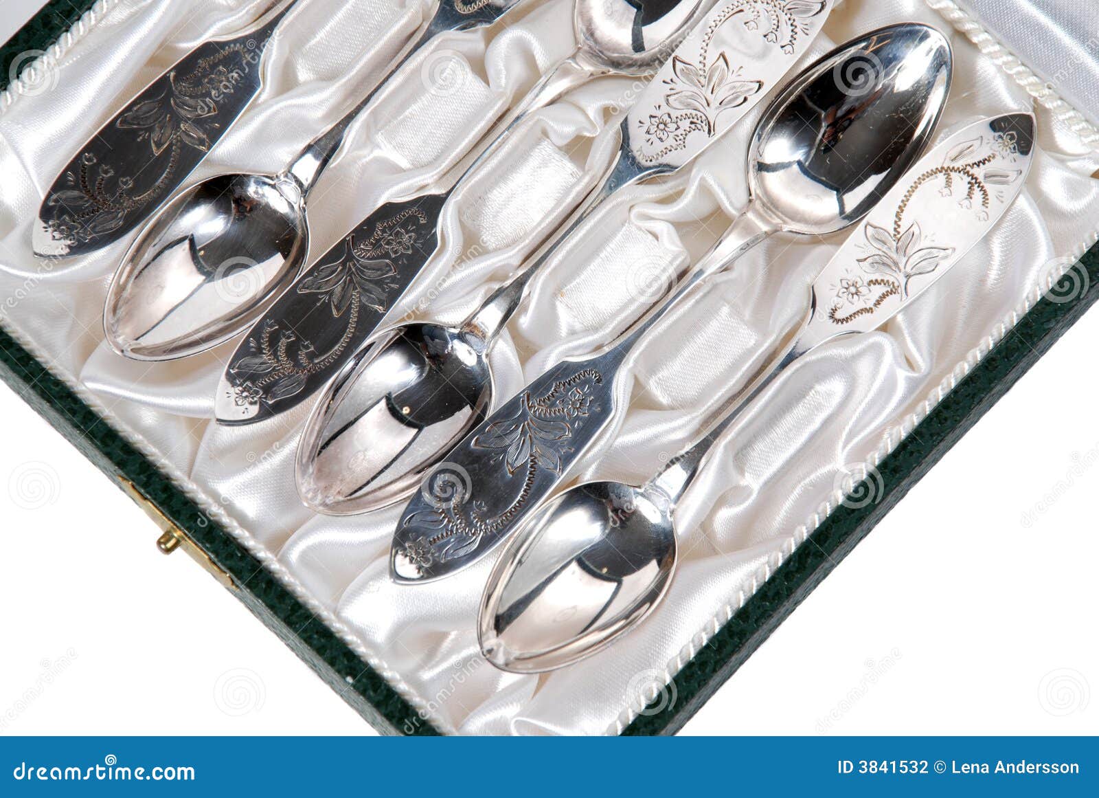 Silver spoons stock photo. Image of shine, silver, silverspoon - 3841532