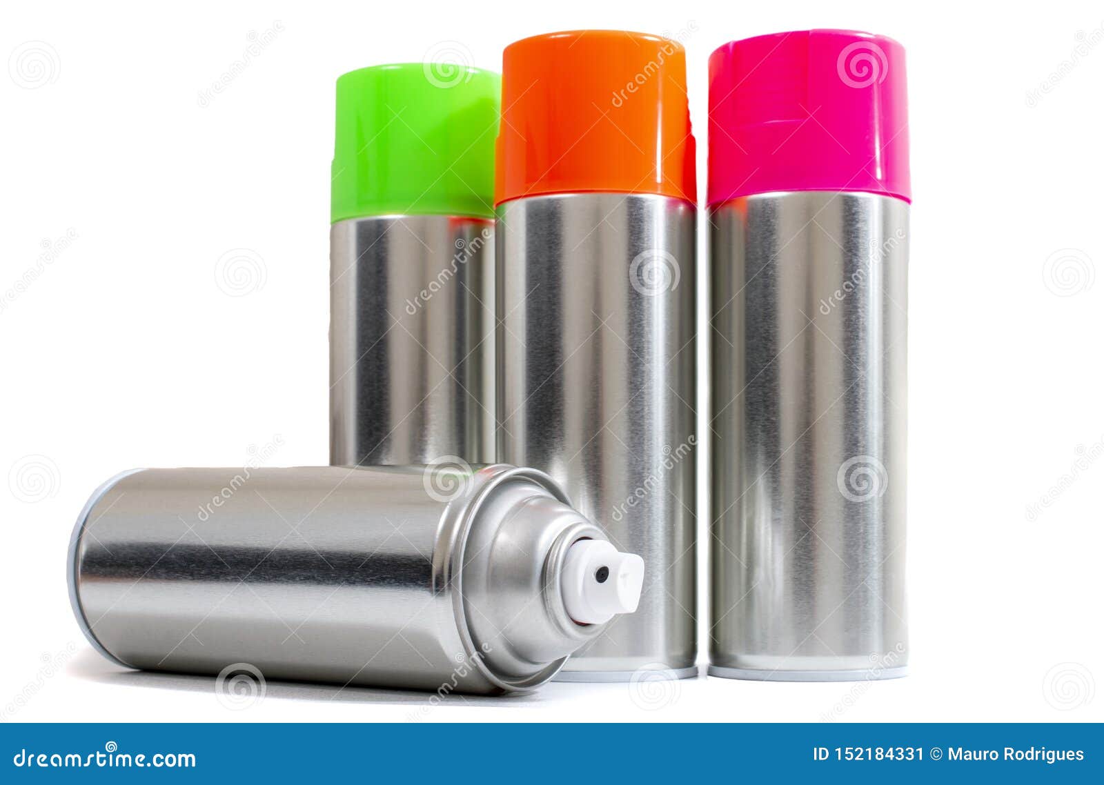 Silver spray cans stock image. Image of paint, ghetto - 152184331