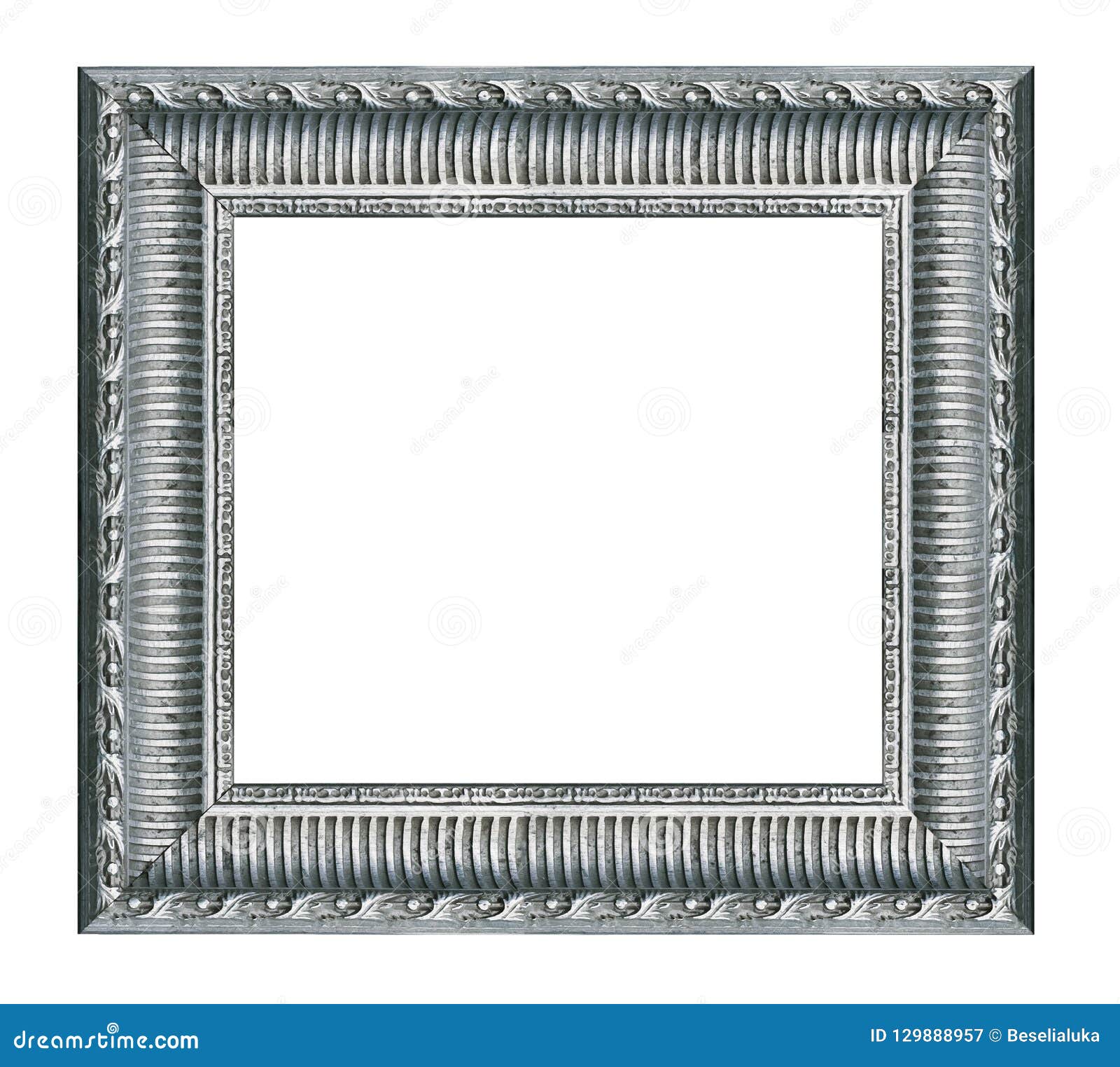 Silver square frame stock image. Image of blank, frame - 129888957