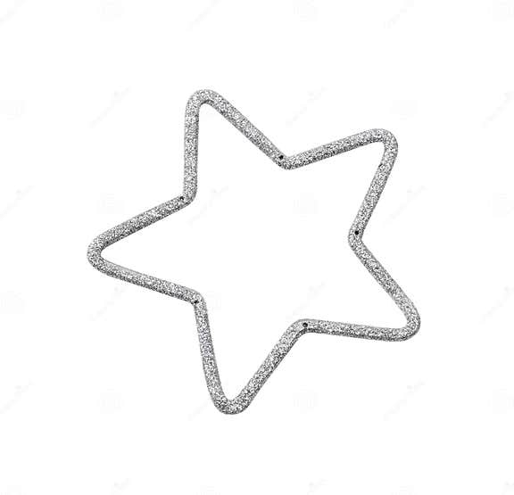 Silver star stock photo. Image of deco, isolated, shinny - 27179692
