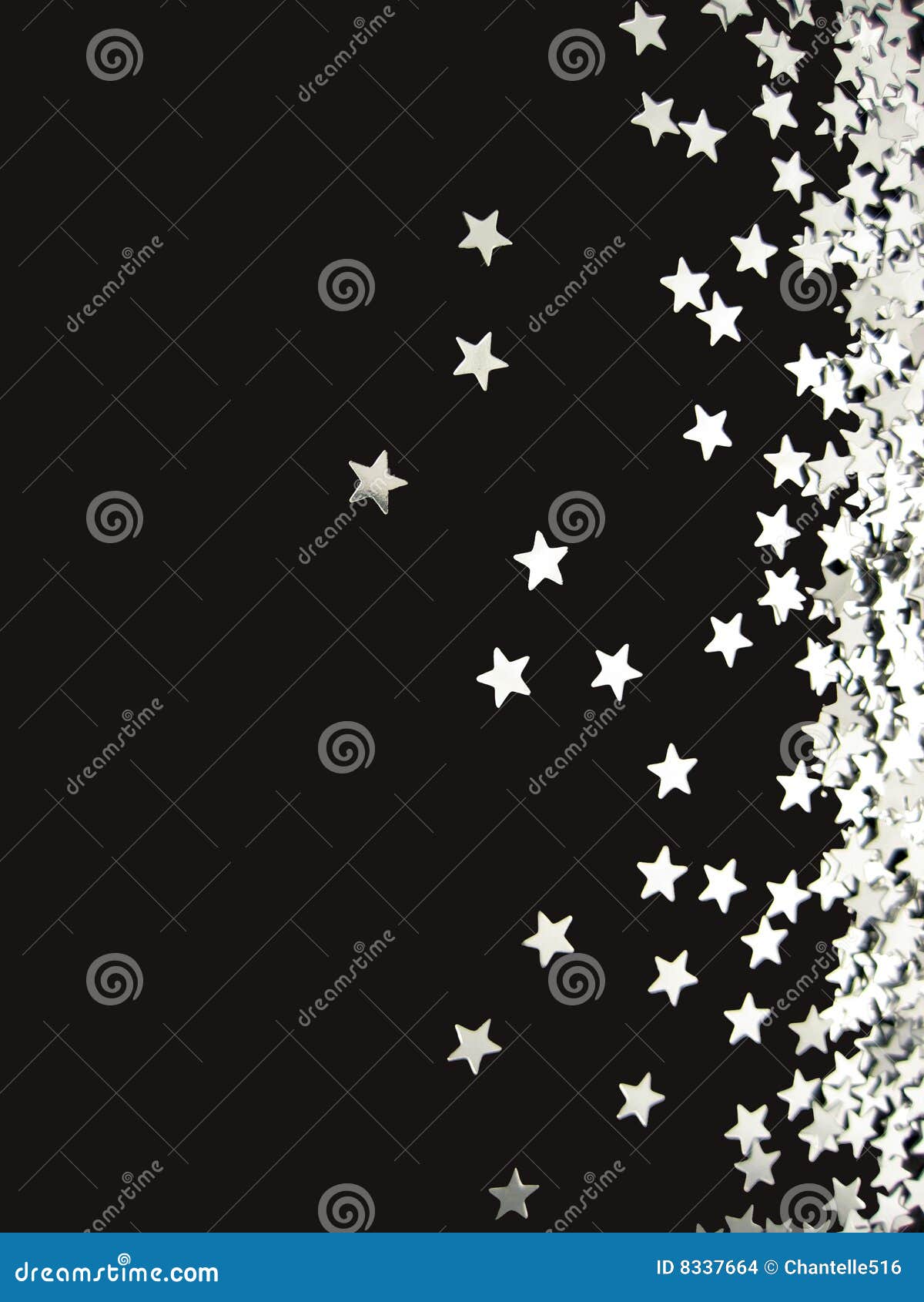 Silver star background stock photo. Image of black, confetti - 8337664